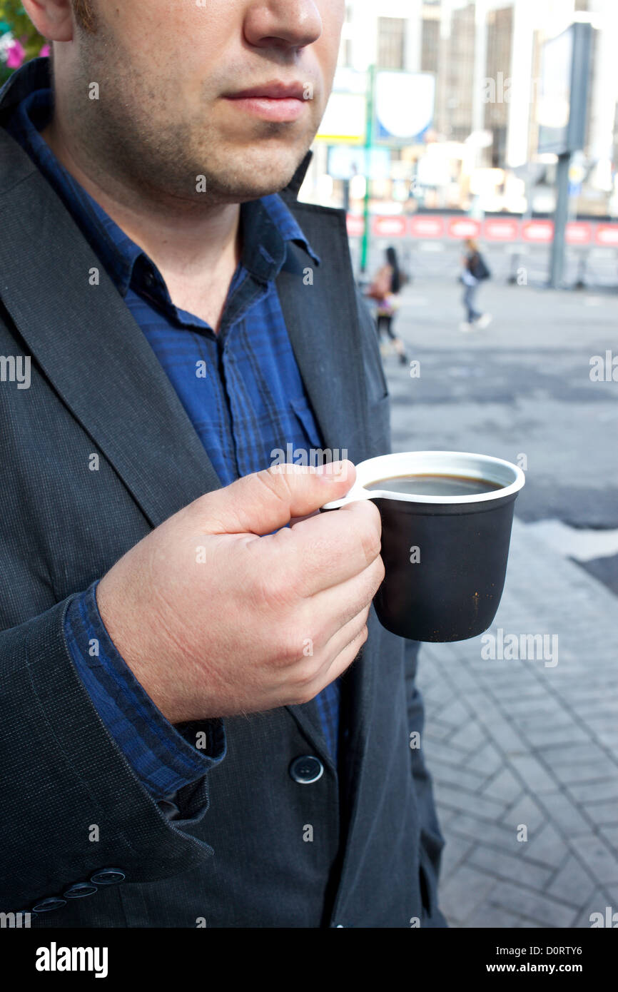 Open air coffee man hi-res stock photography and images - Alamy