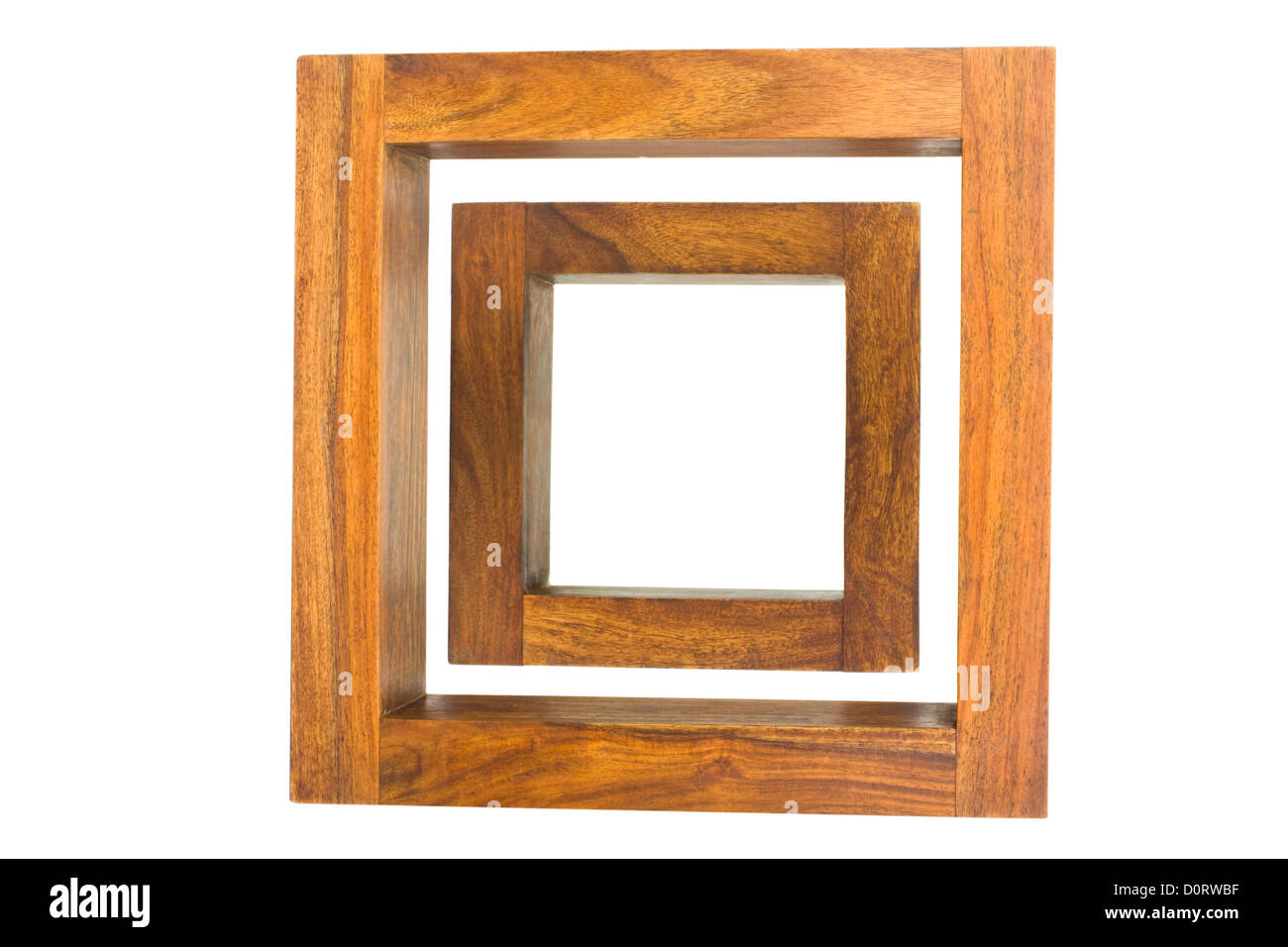 Close-up of two empty wooden frames Stock Photo - Alamy
