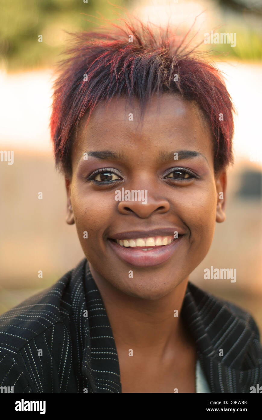 African American businesswoman portrait - looking straight at you Stock ...