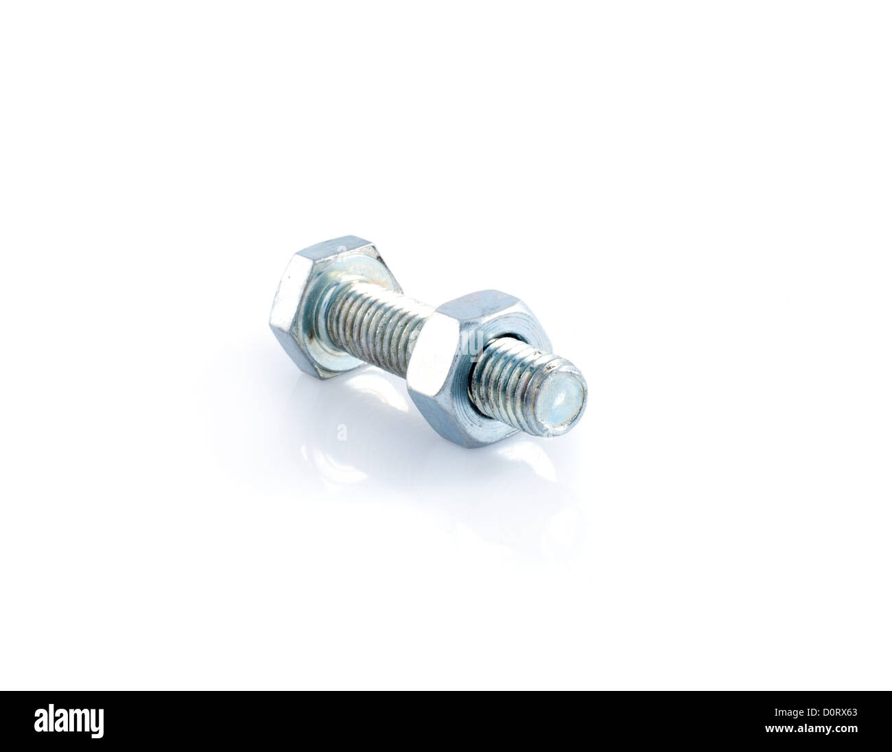 Tighten nut on bolt Cut Out Stock Images & Pictures - Alamy
