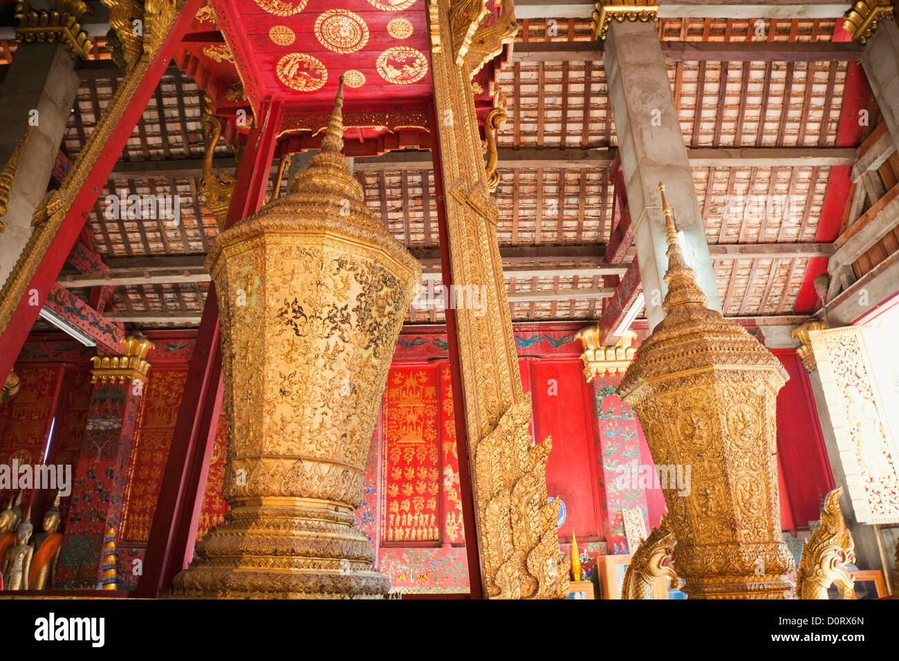 Asia, Laos, Luang Prabang, Wat Xieng Thong, Temple, Temples, Buddhist ...