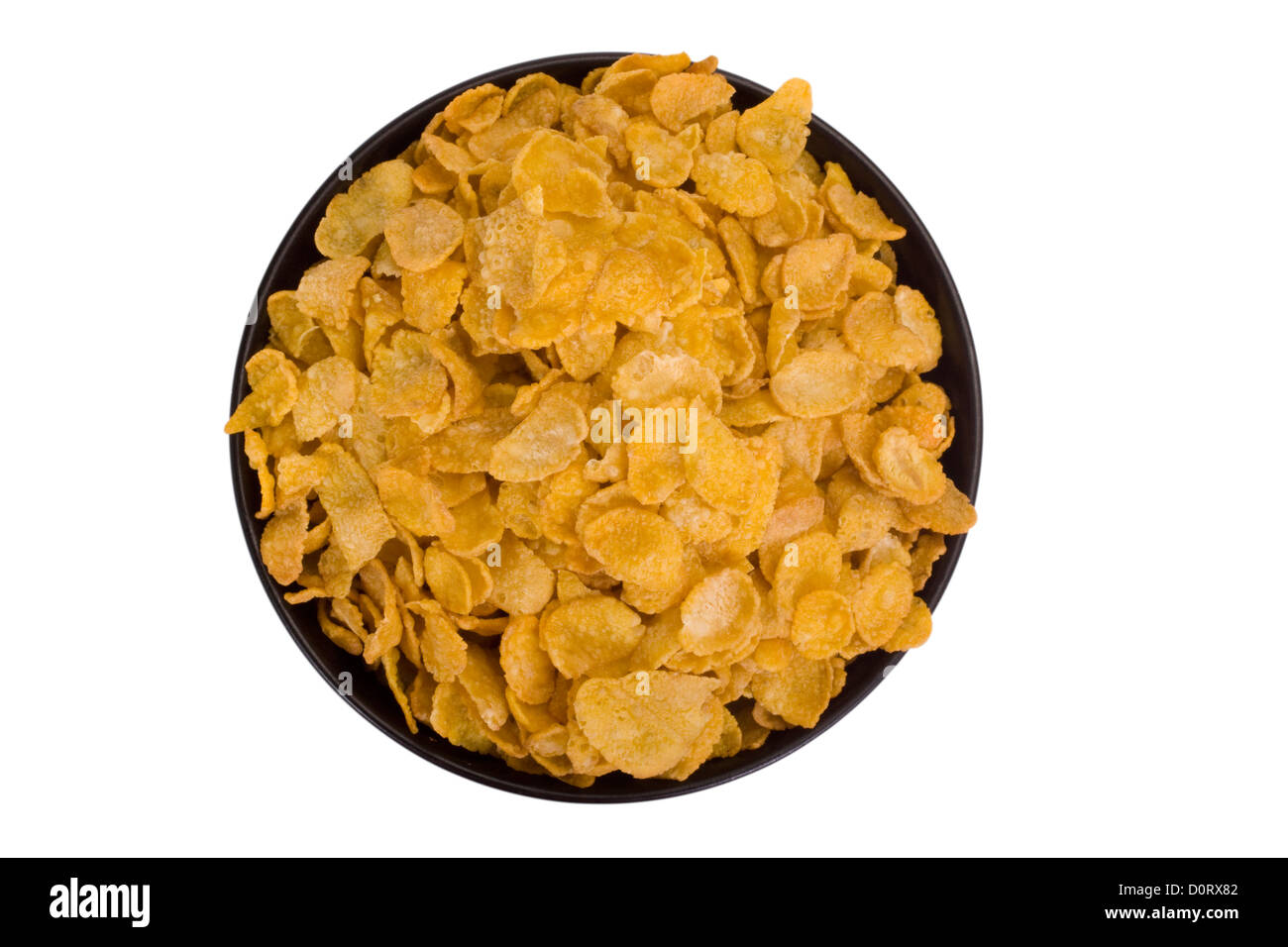 Close-up of a bowl of corn flakes Stock Photo - Alamy