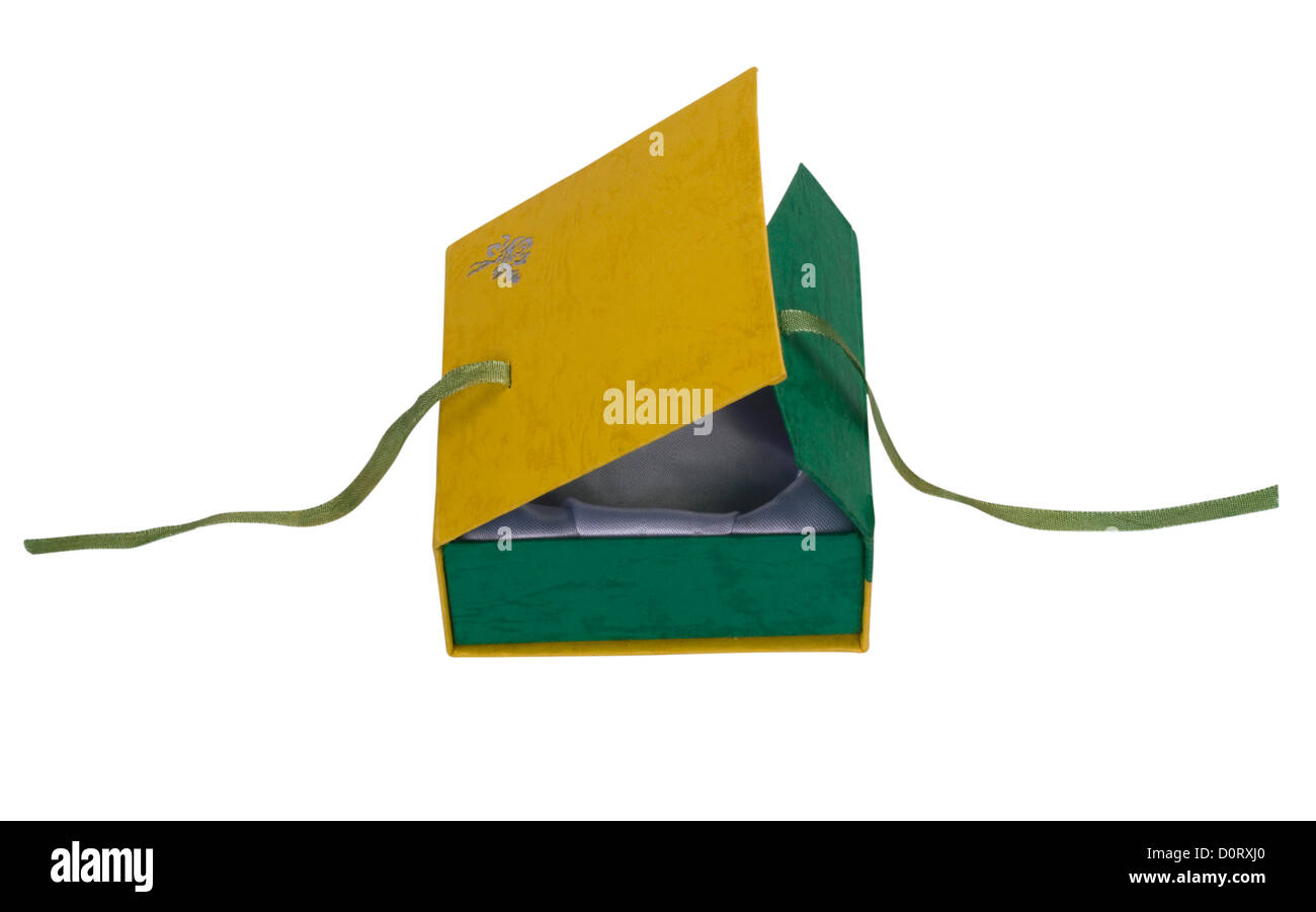 Vibrant gift box yellow Cut Out Stock Images & Pictures - Alamy