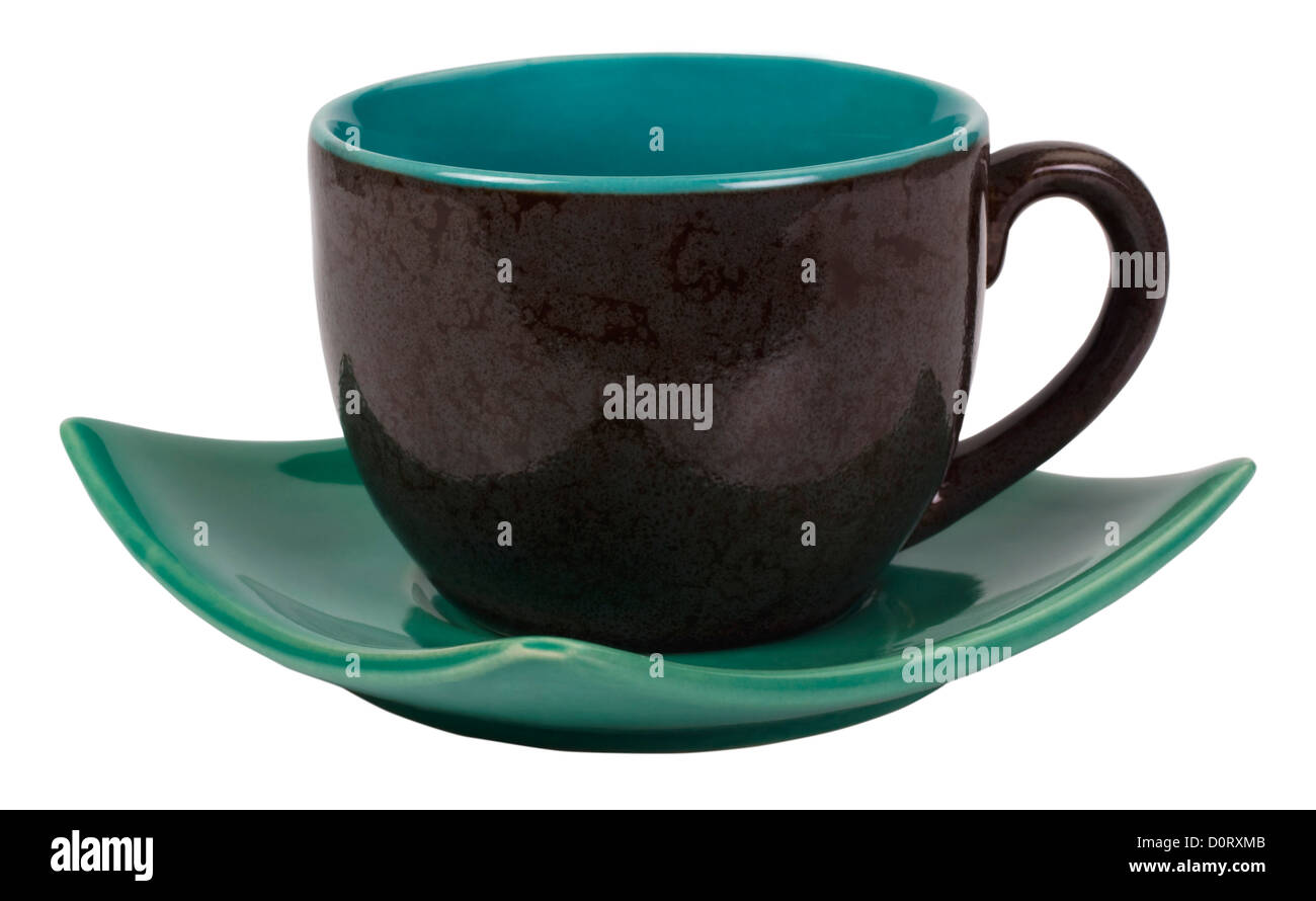 Close-up of a tea cup with a saucer Stock Photo - Alamy