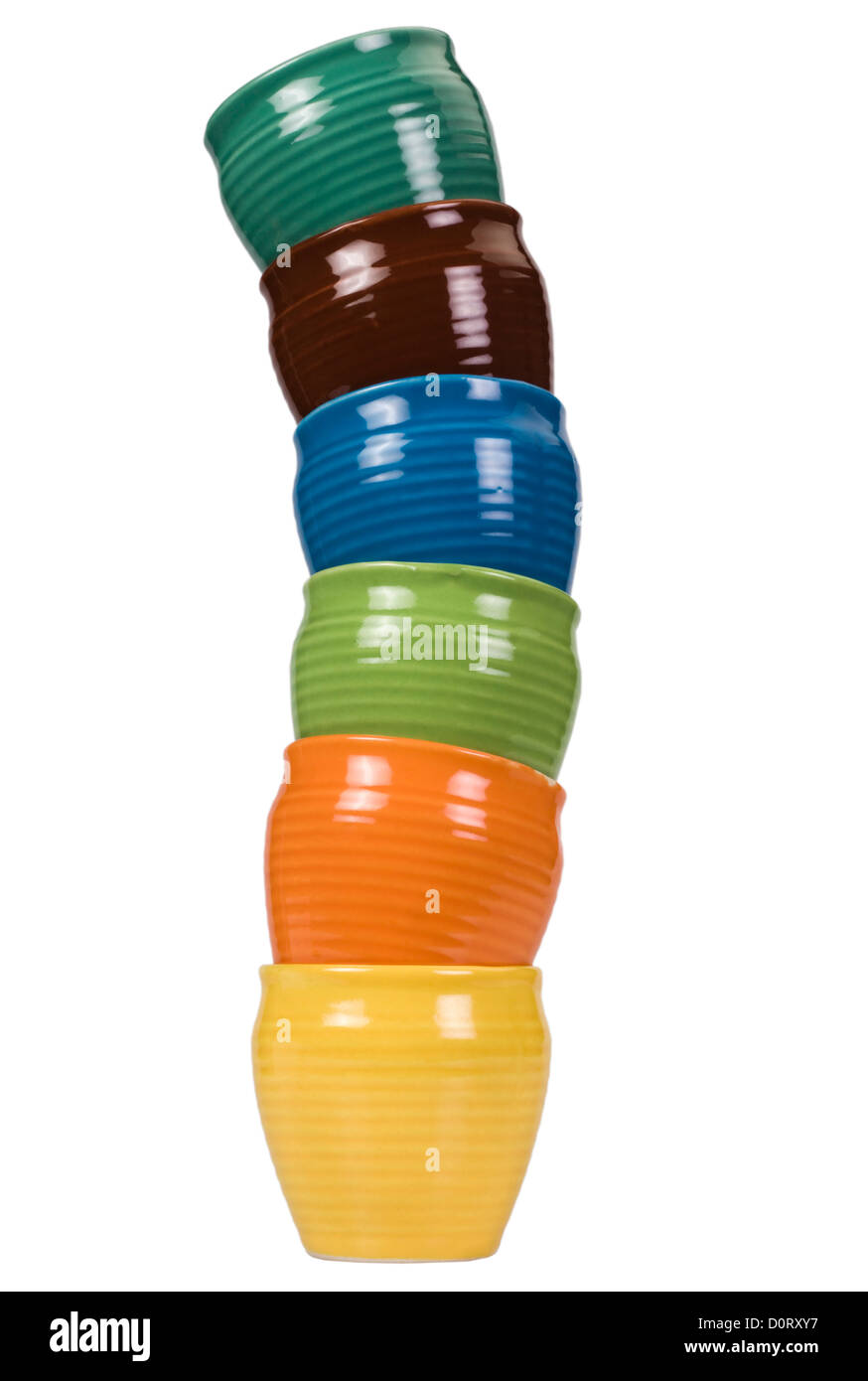Stack of ceramic pots Stock Photo - Alamy