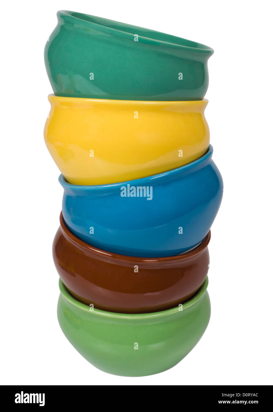 Close-up of a stack of ceramic bowls Stock Photo - Alamy