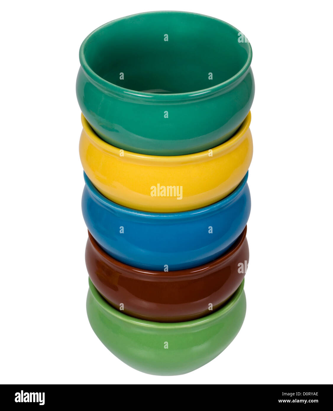 Close-up of a stack of ceramic bowls Stock Photo - Alamy