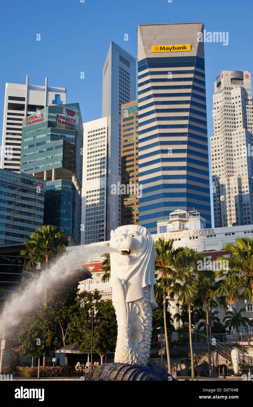 Asia, Singapore, Merlion, Merlion Statue, City Skyline, Cityscape ...