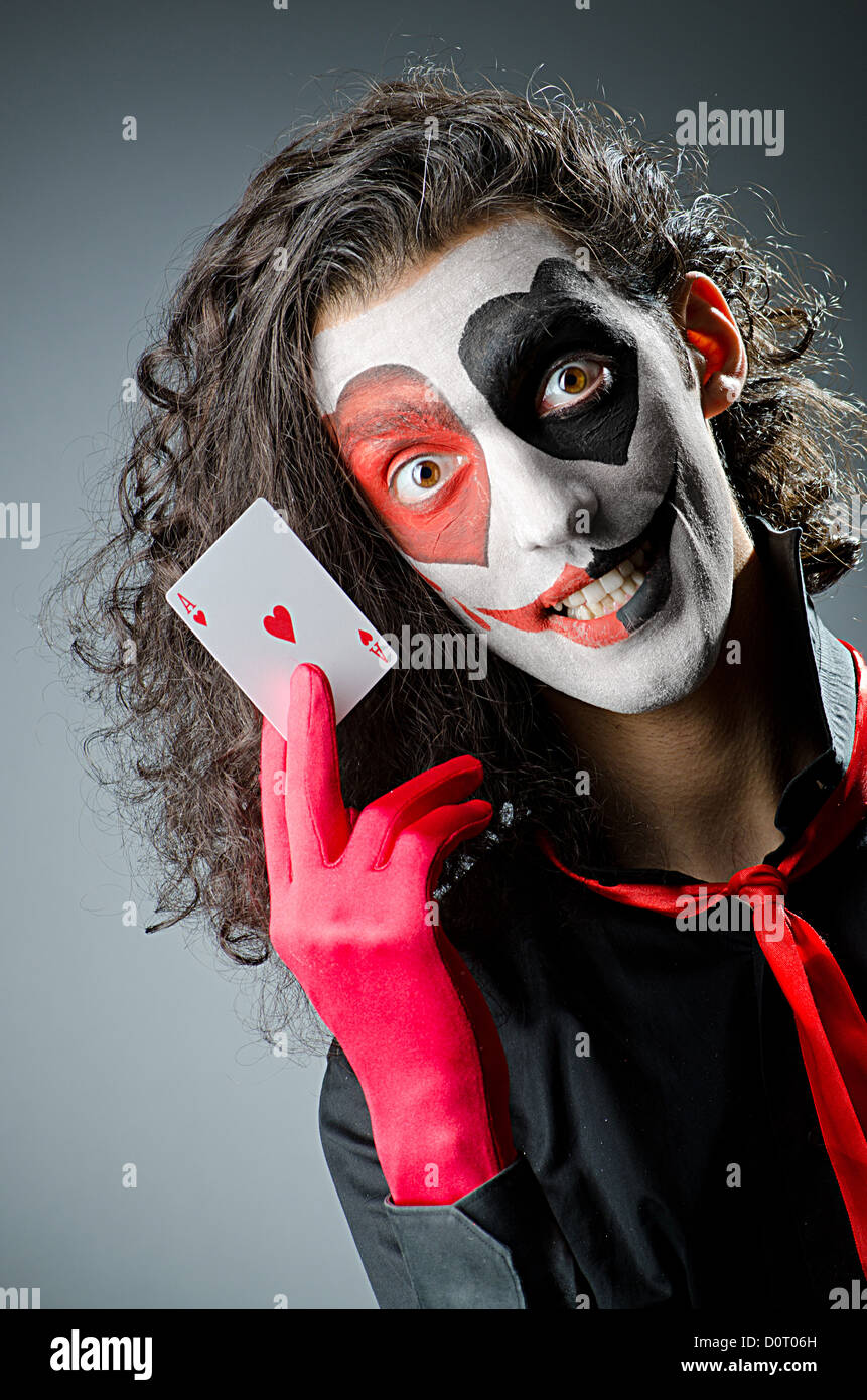 Venetian joker jester mask hi-res stock photography and images - Alamy