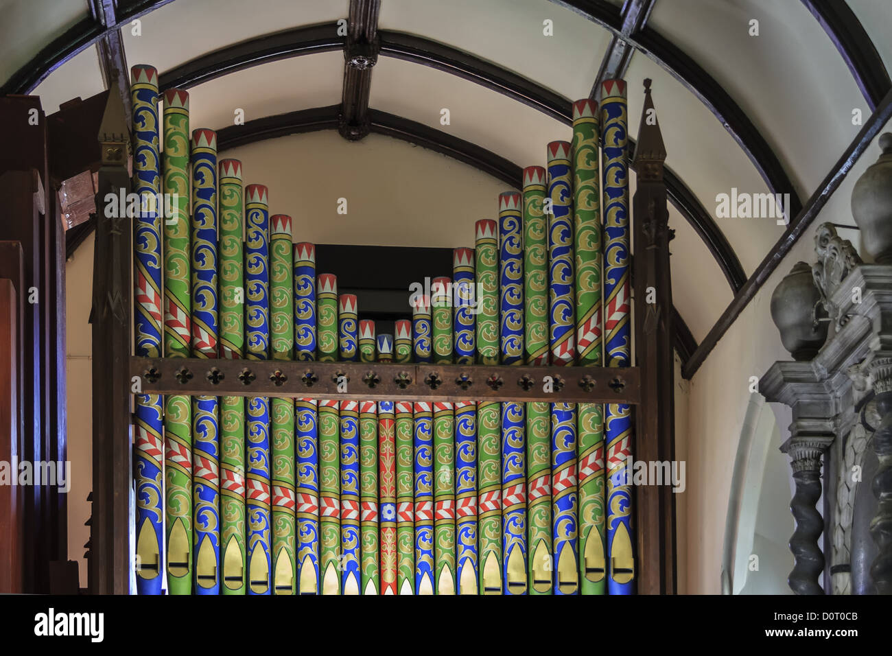 Church Organ Pipes Oxfordshire UK Stock Photo - Alamy