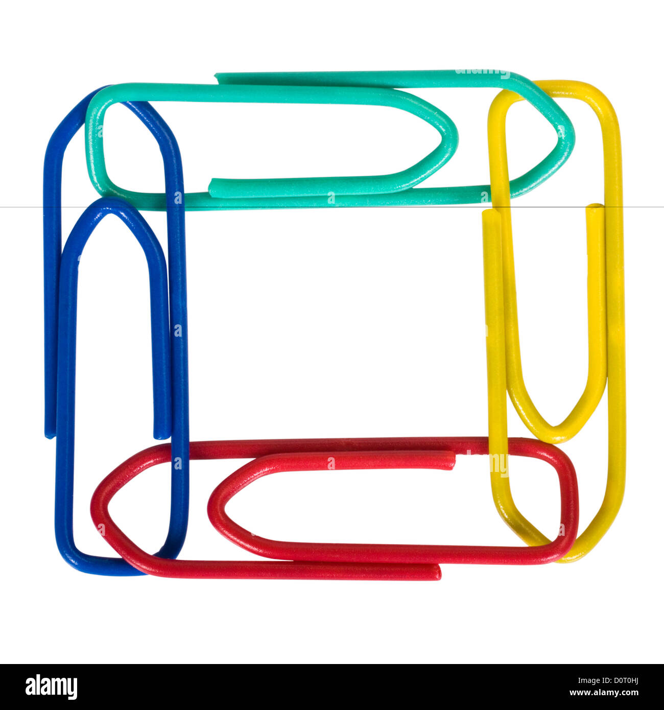 Four paper clips Cut Out Stock Images & Pictures - Alamy