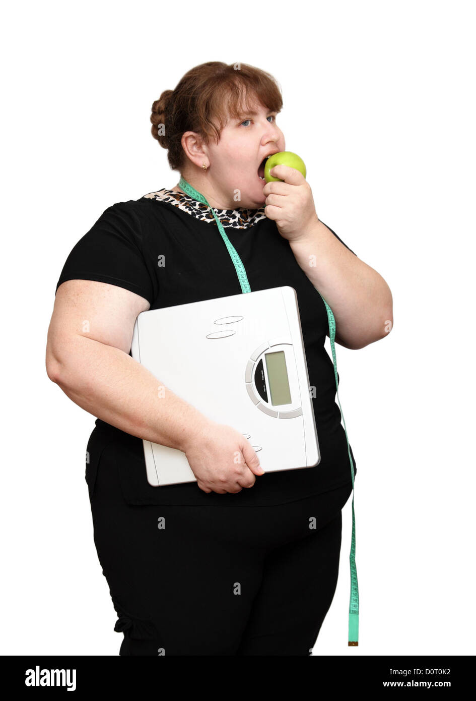 Overweight person scales isolated hi-res stock photography and images ...