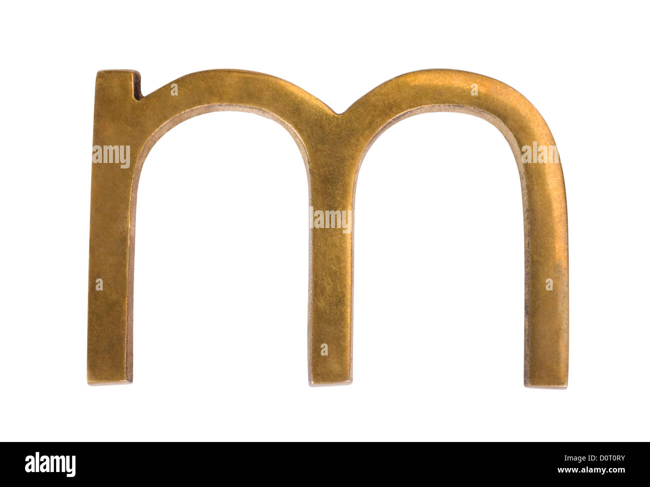Metallic letter m Cut Out Stock Images & Pictures - Alamy