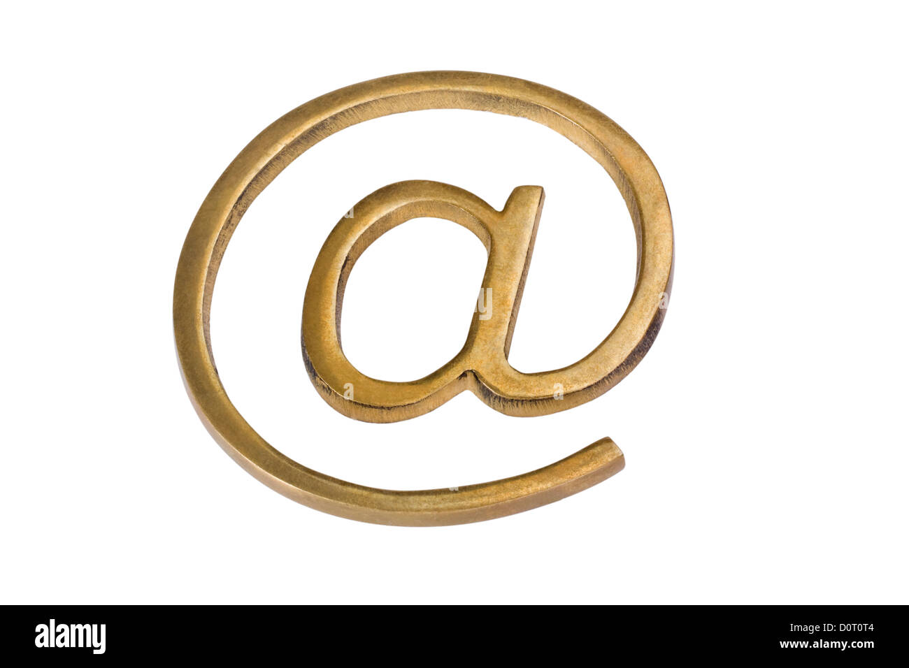 Close-up of at symbol Stock Photo - Alamy