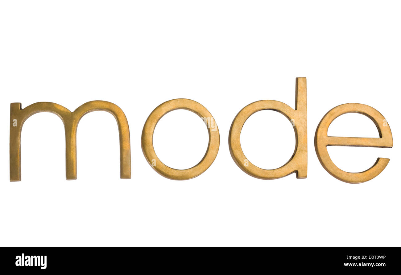 Mode font hi-res stock photography and images - Alamy