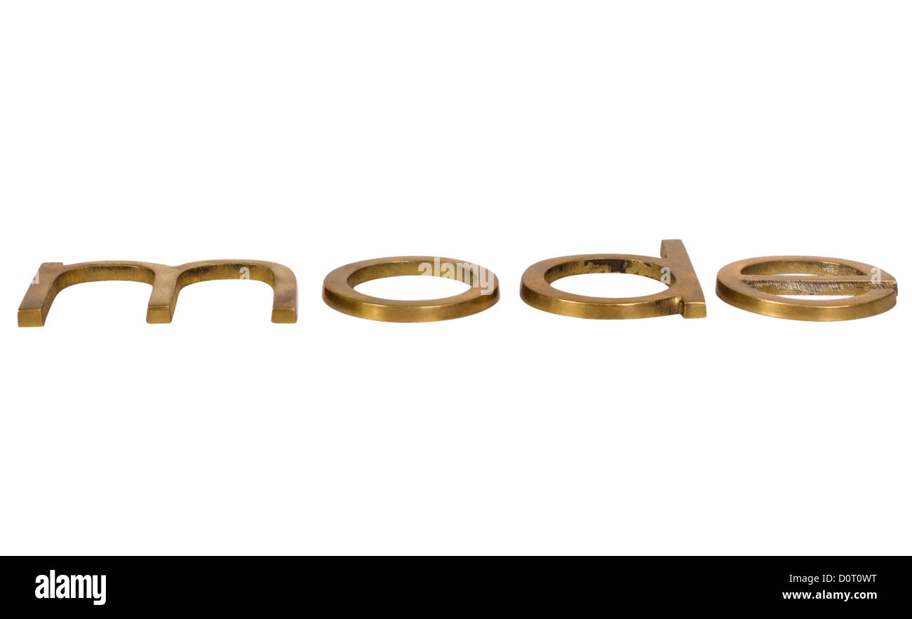 Mode font hi-res stock photography and images - Alamy