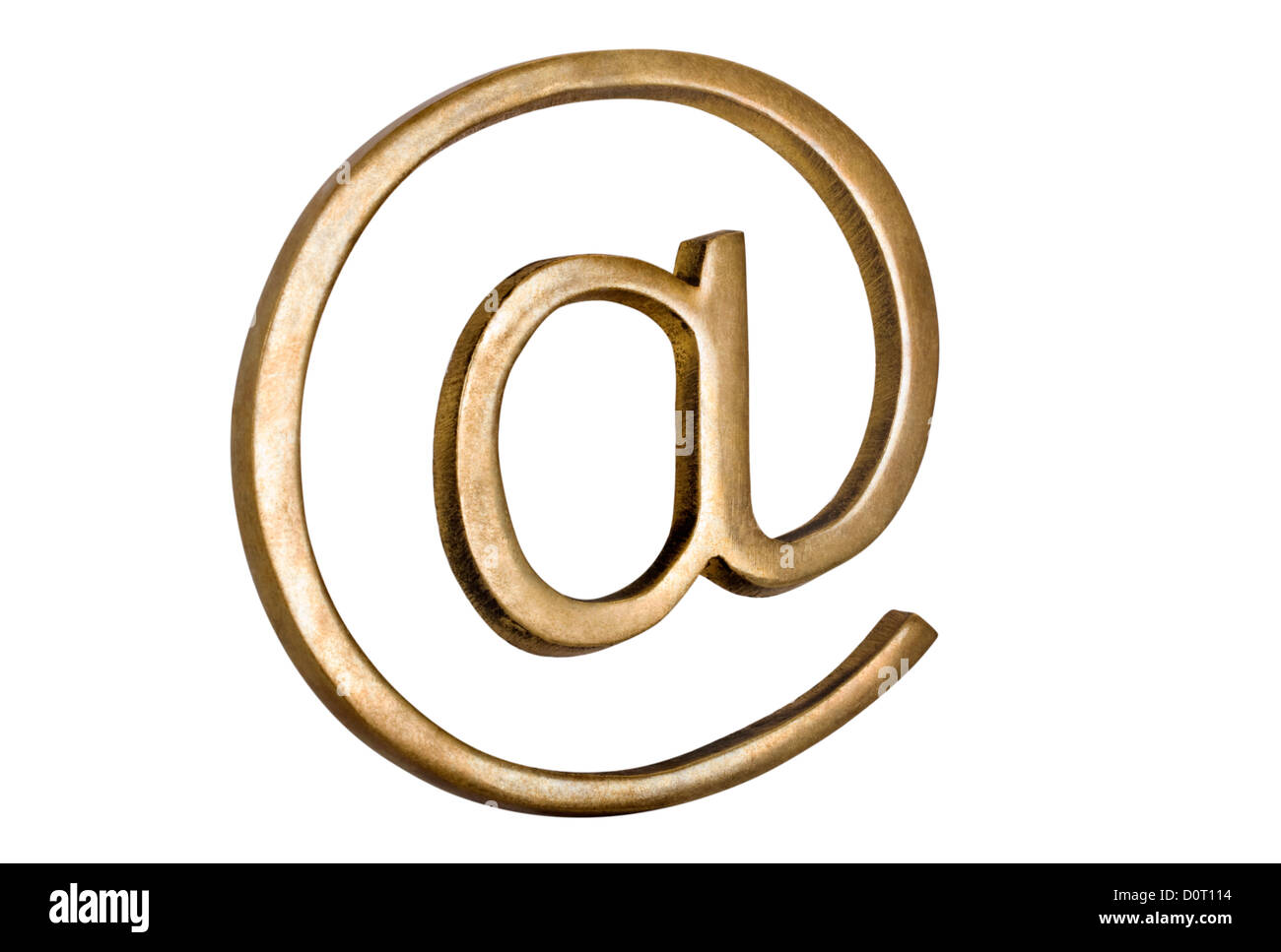Close-up of at symbol Stock Photo - Alamy
