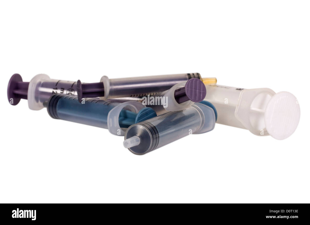 Close-up of assorted medical syringes Stock Photo - Alamy