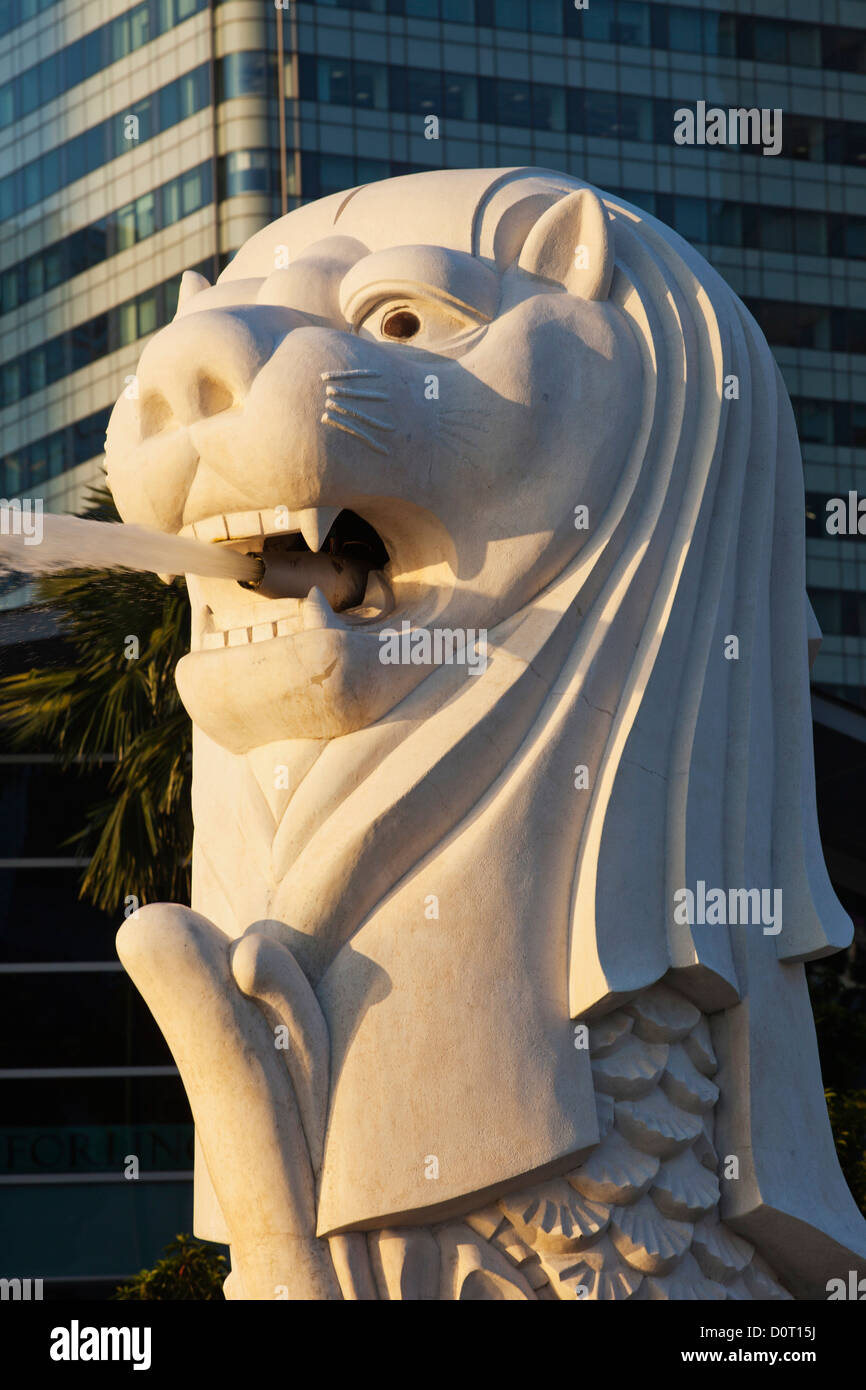 Asia, Singapore, Merlion Statue, Merlion, Tourism, Holiday, Vacation, Travel Stock Photo - Alamy