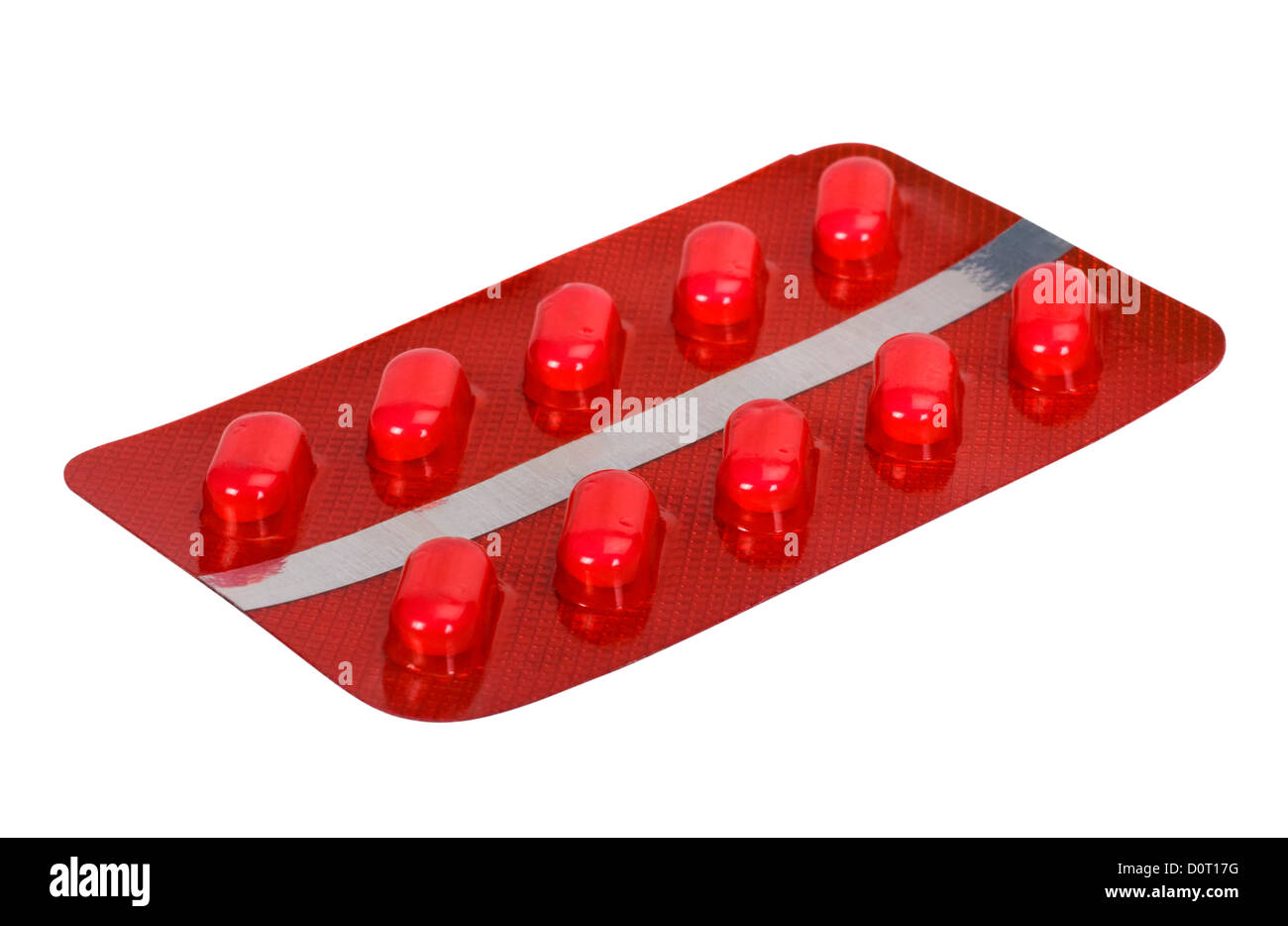Close-up of capsules in a blister pack Stock Photo - Alamy