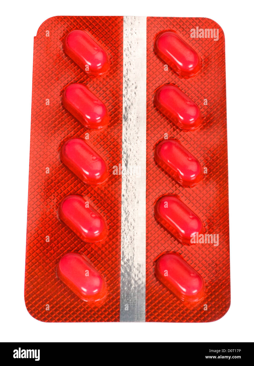 Close-up of capsules in a blister pack Stock Photo - Alamy