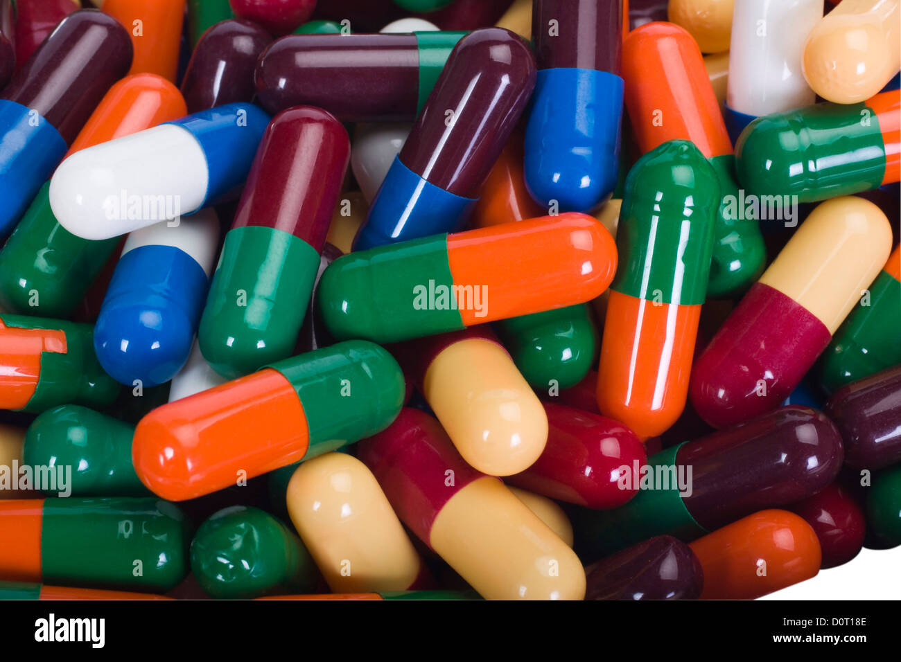 Close-up of assorted capsules Stock Photo - Alamy