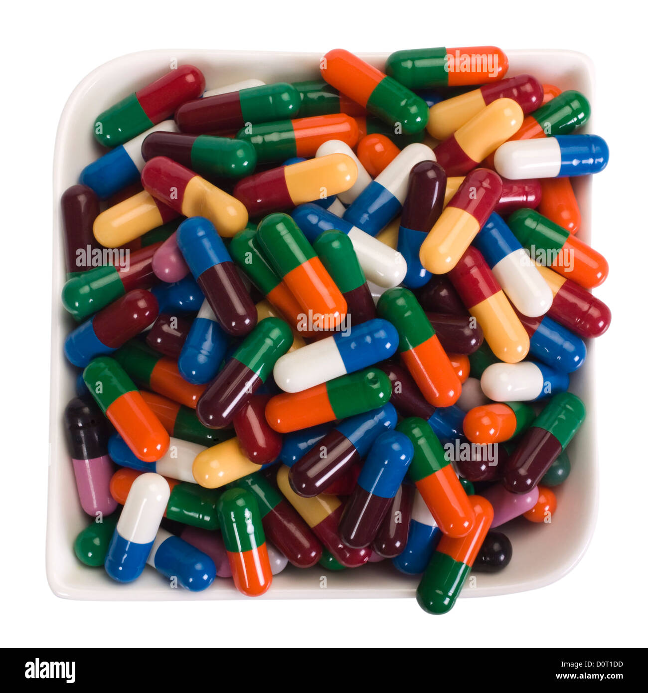 Close-up of a bowl of capsules Stock Photo - Alamy