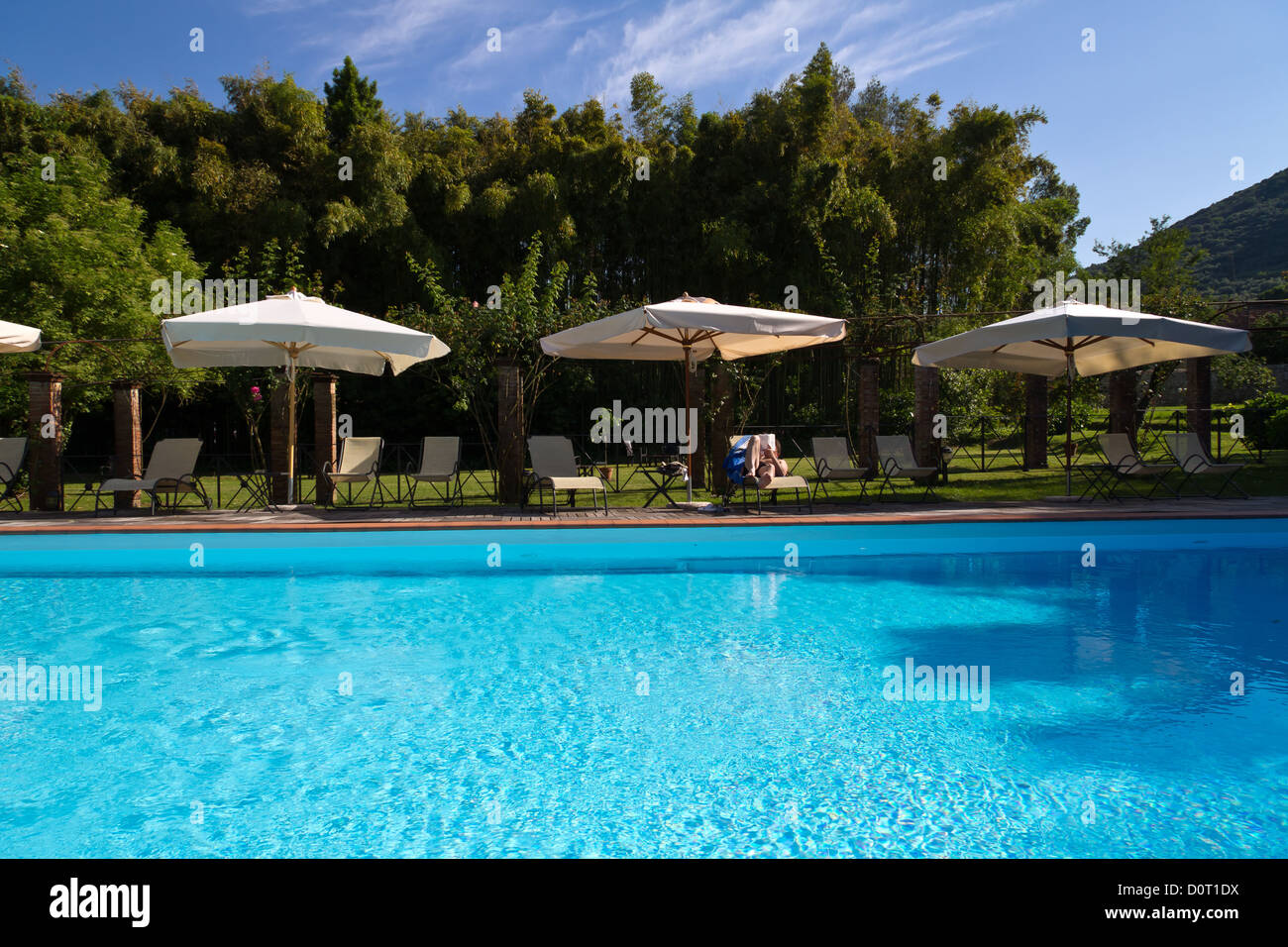 Hotel Pool in Lucca, Italy Stock Photo - Alamy