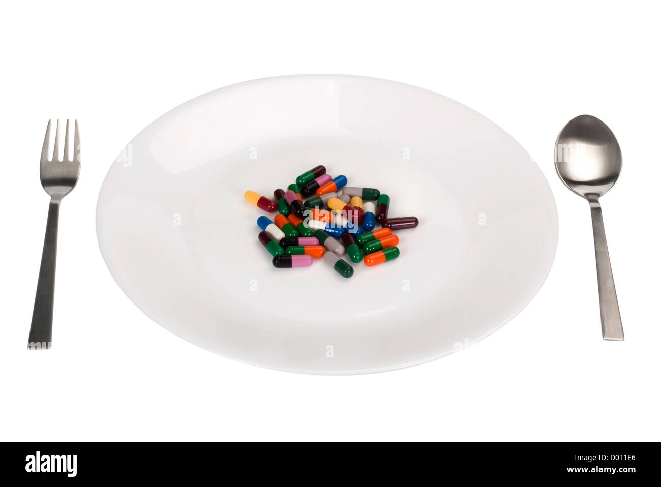 Assorted capsules in a plate Stock Photo - Alamy