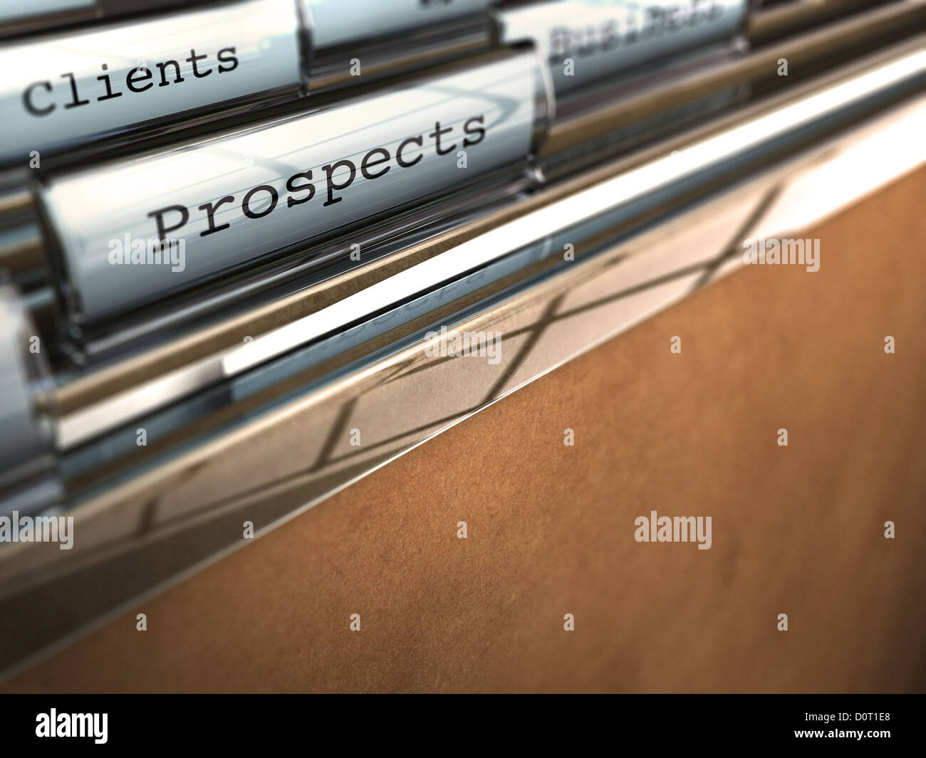 folder with the word prospects and at the backside another one where it ...