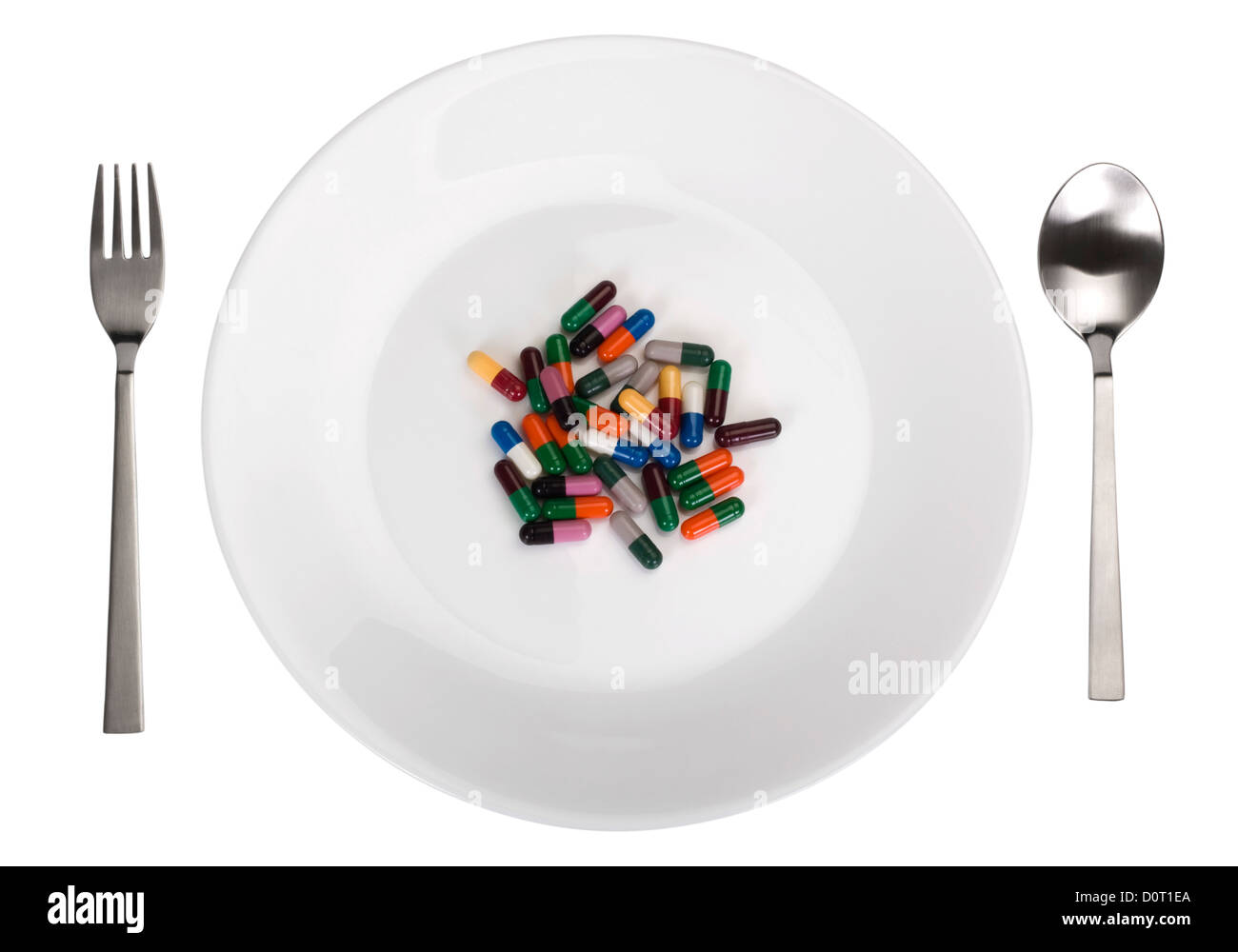 Assorted capsules in a plate Stock Photo - Alamy