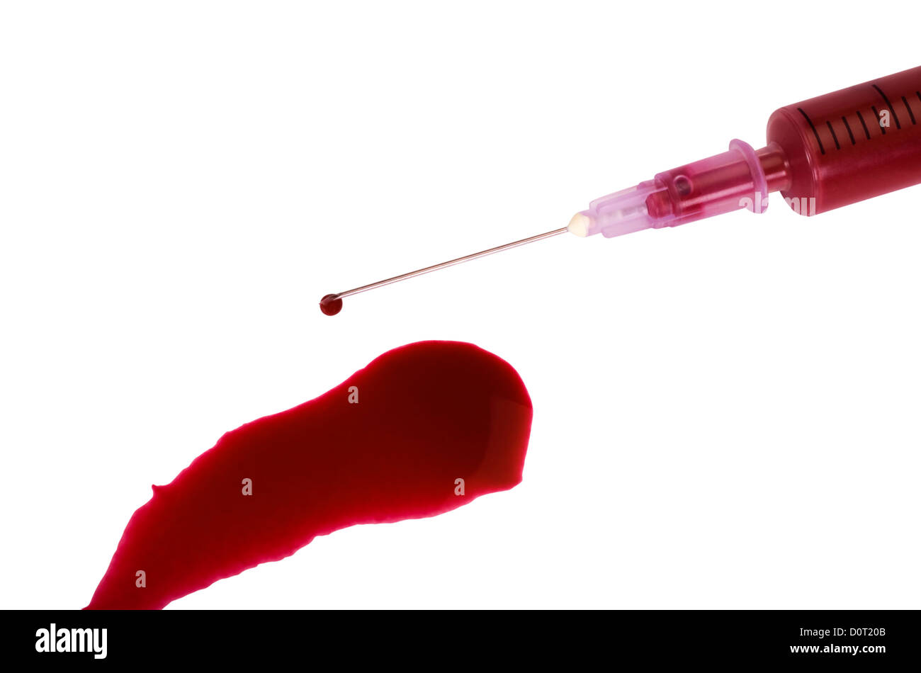 Close up sample blood Cut Out Stock Images & Pictures - Alamy