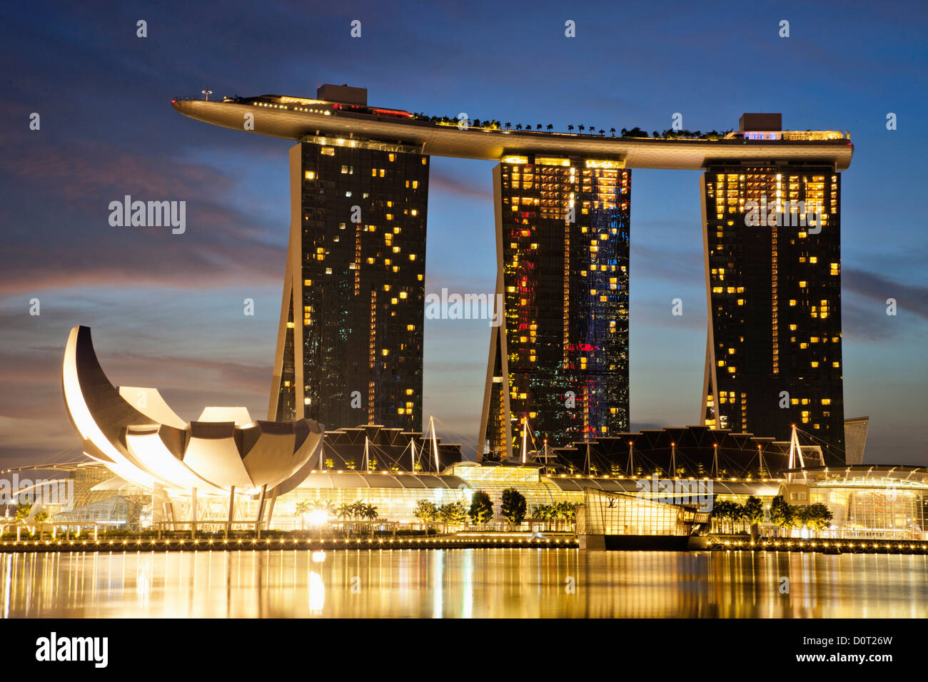 Asia, Singapore, Marina Bay Sands, Marina Bay Sands Hotel, Hotel ...