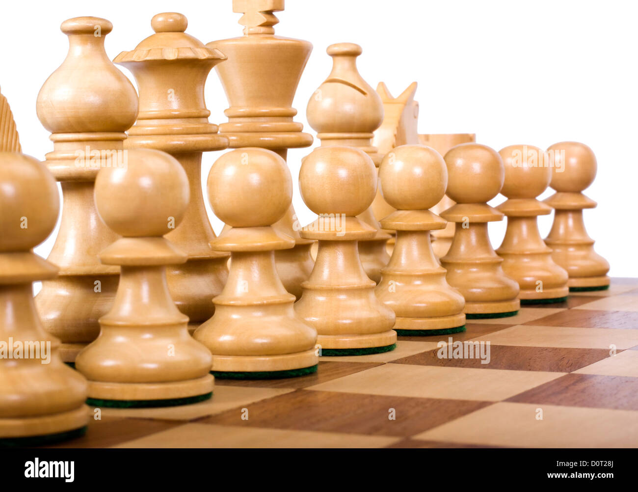 Close-up of chess pieces on a chessboard Stock Photo - Alamy