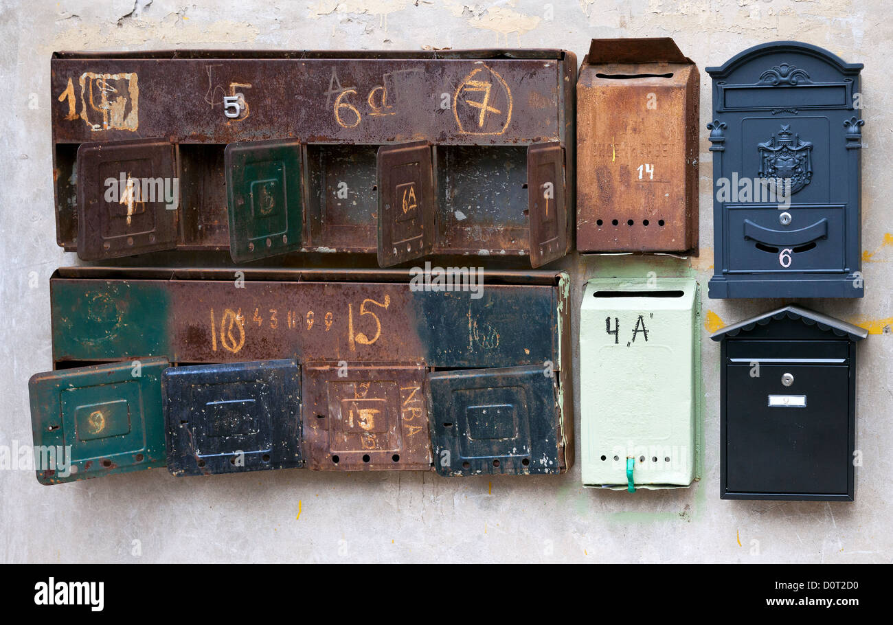 Communal post box hi-res stock photography and images - Alamy