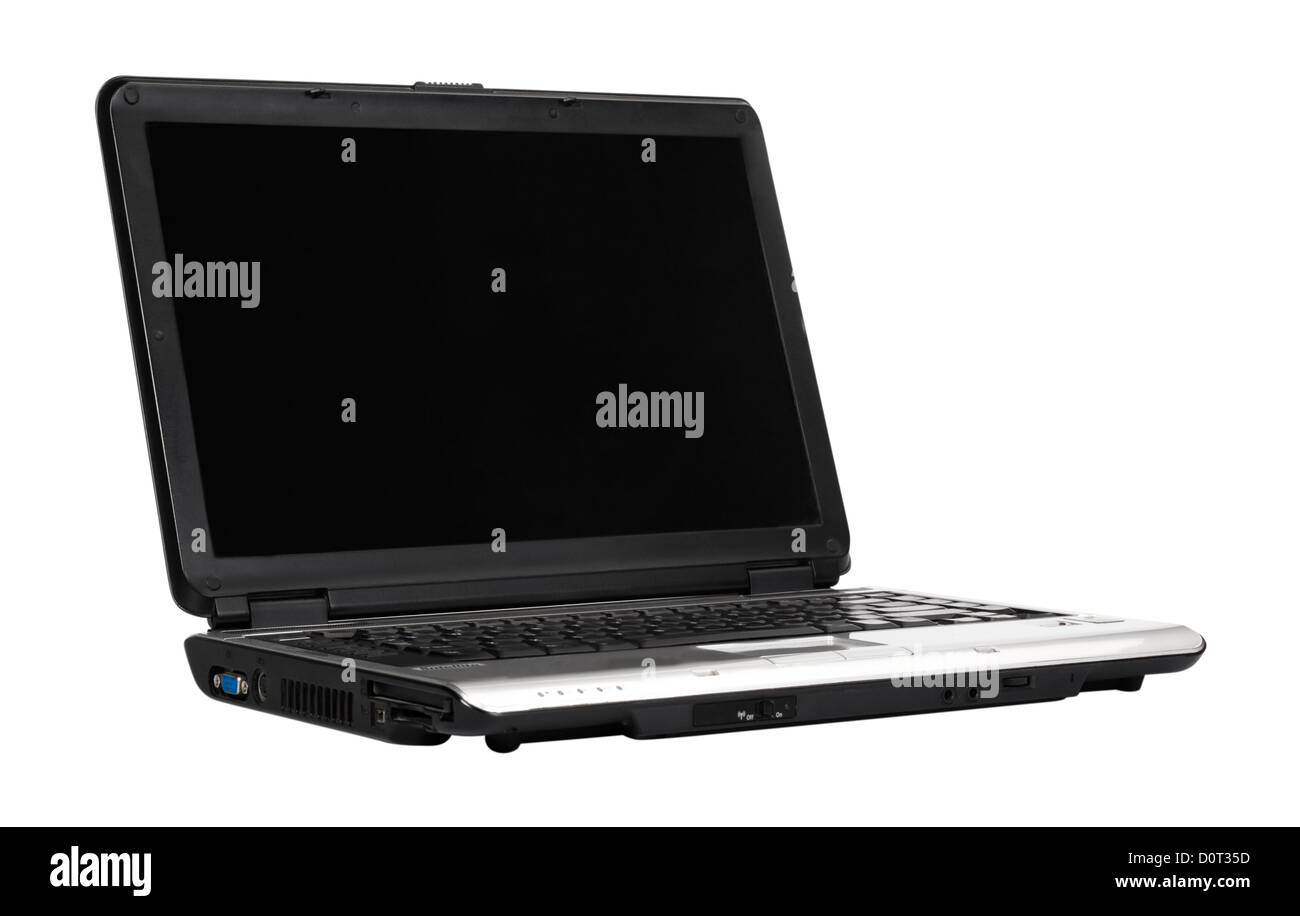 Black laptop no background Cut Out Stock Images & Pictures - Alamy