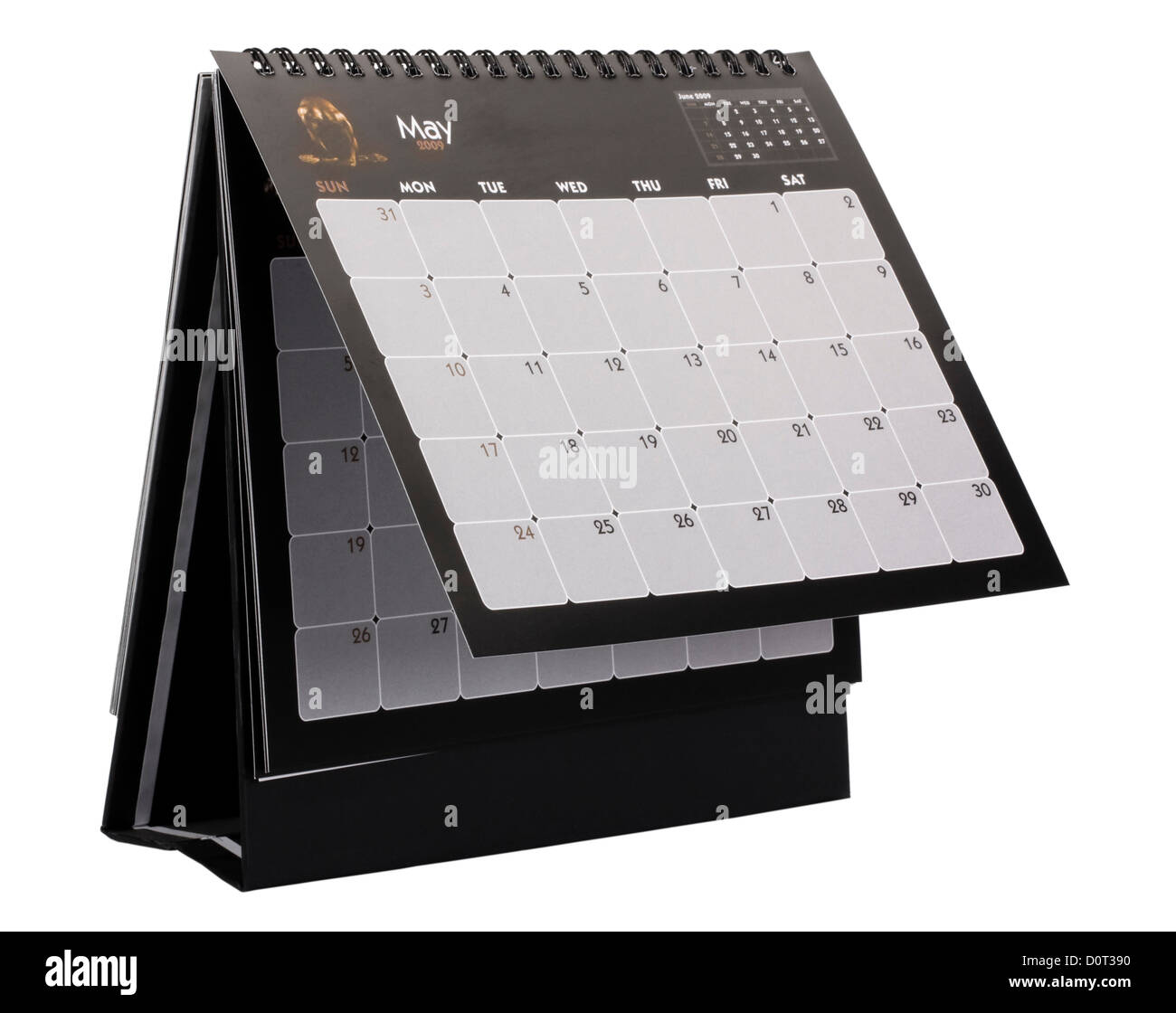 Pages of a calendar Cut Out Stock Images & Pictures - Alamy