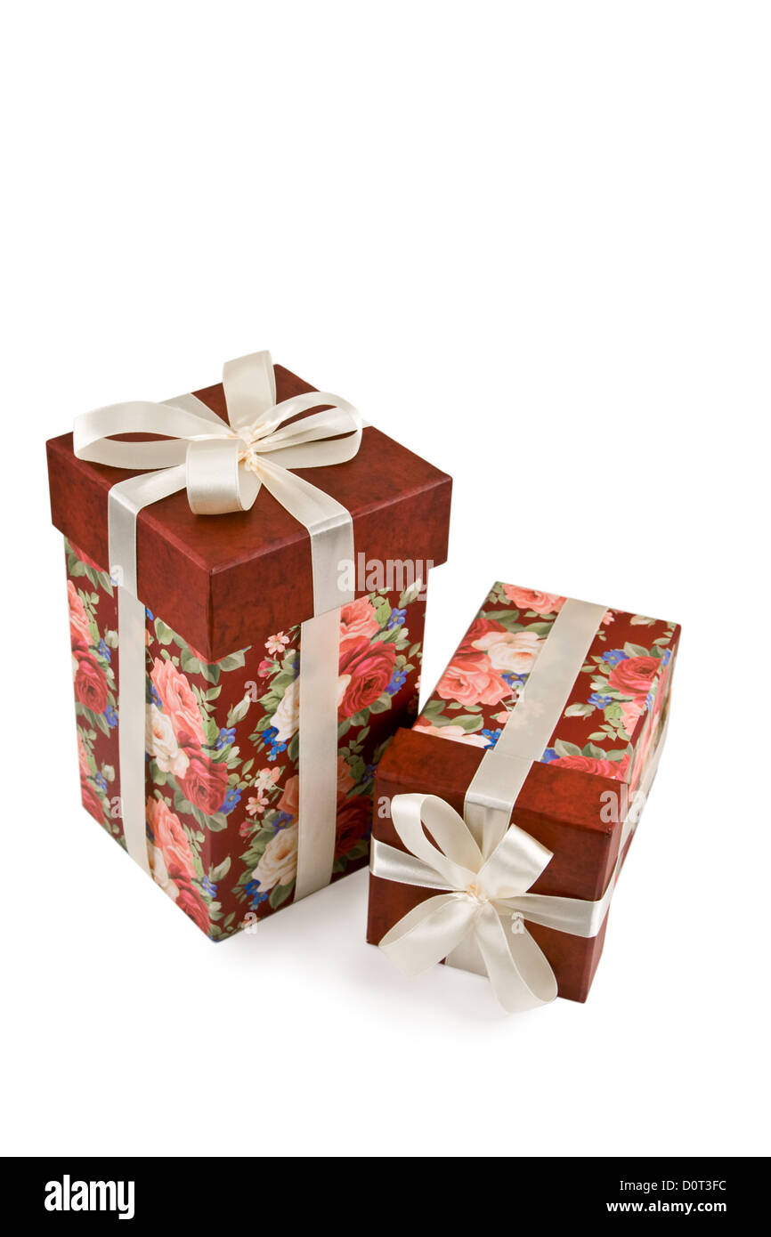 High boxes for gifts Stock Photo - Alamy