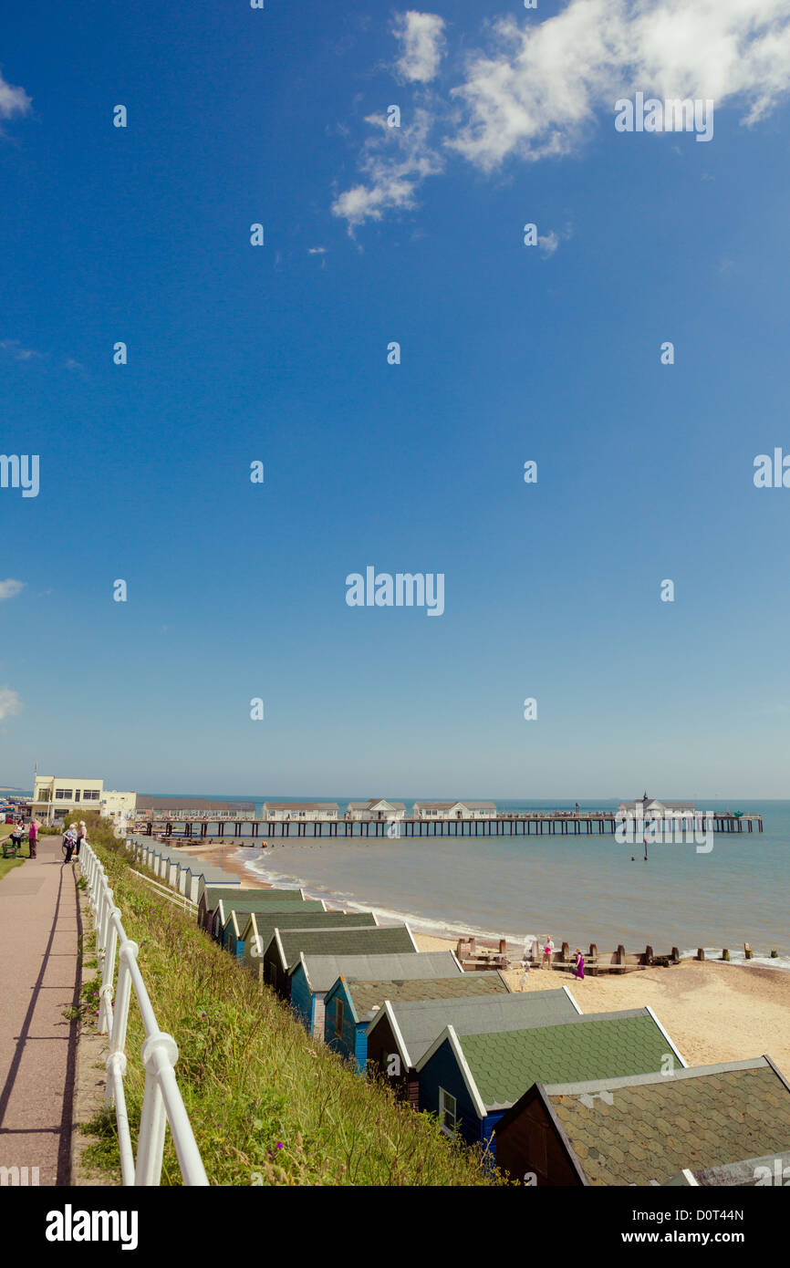 Southwold view from the sea front, Suffolk, UK Stock Photo - Alamy