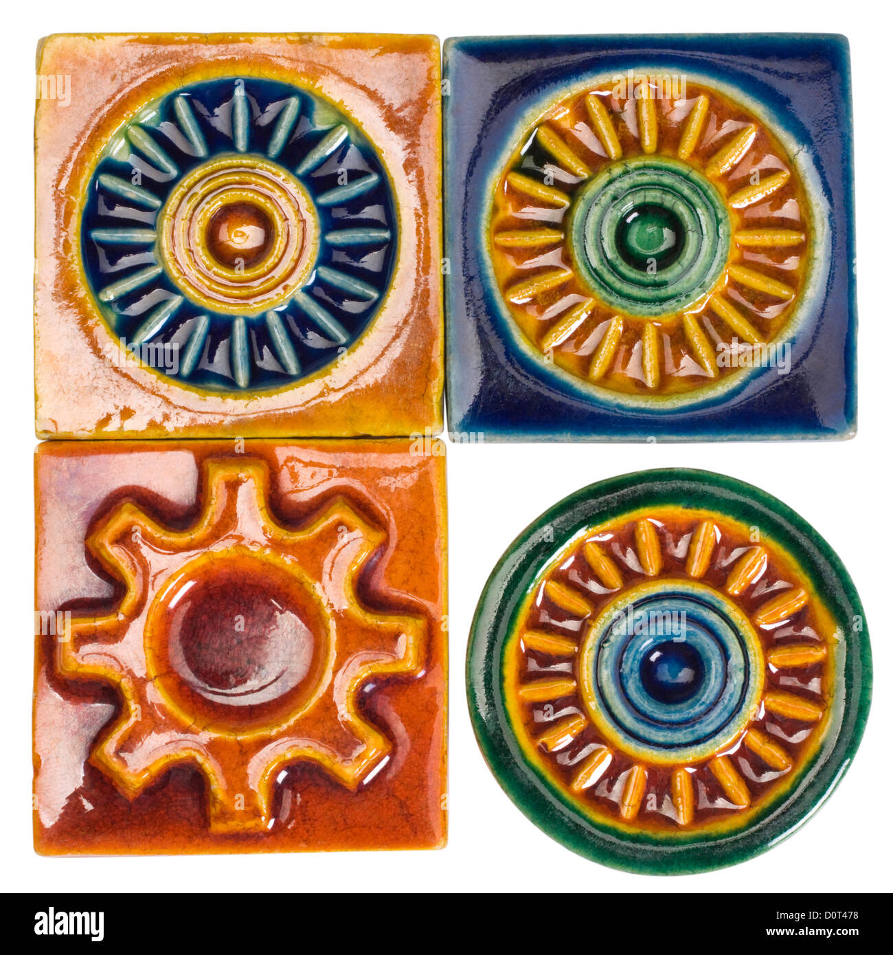 Decorative tiles detail Cut Out Stock Images & Pictures - Alamy