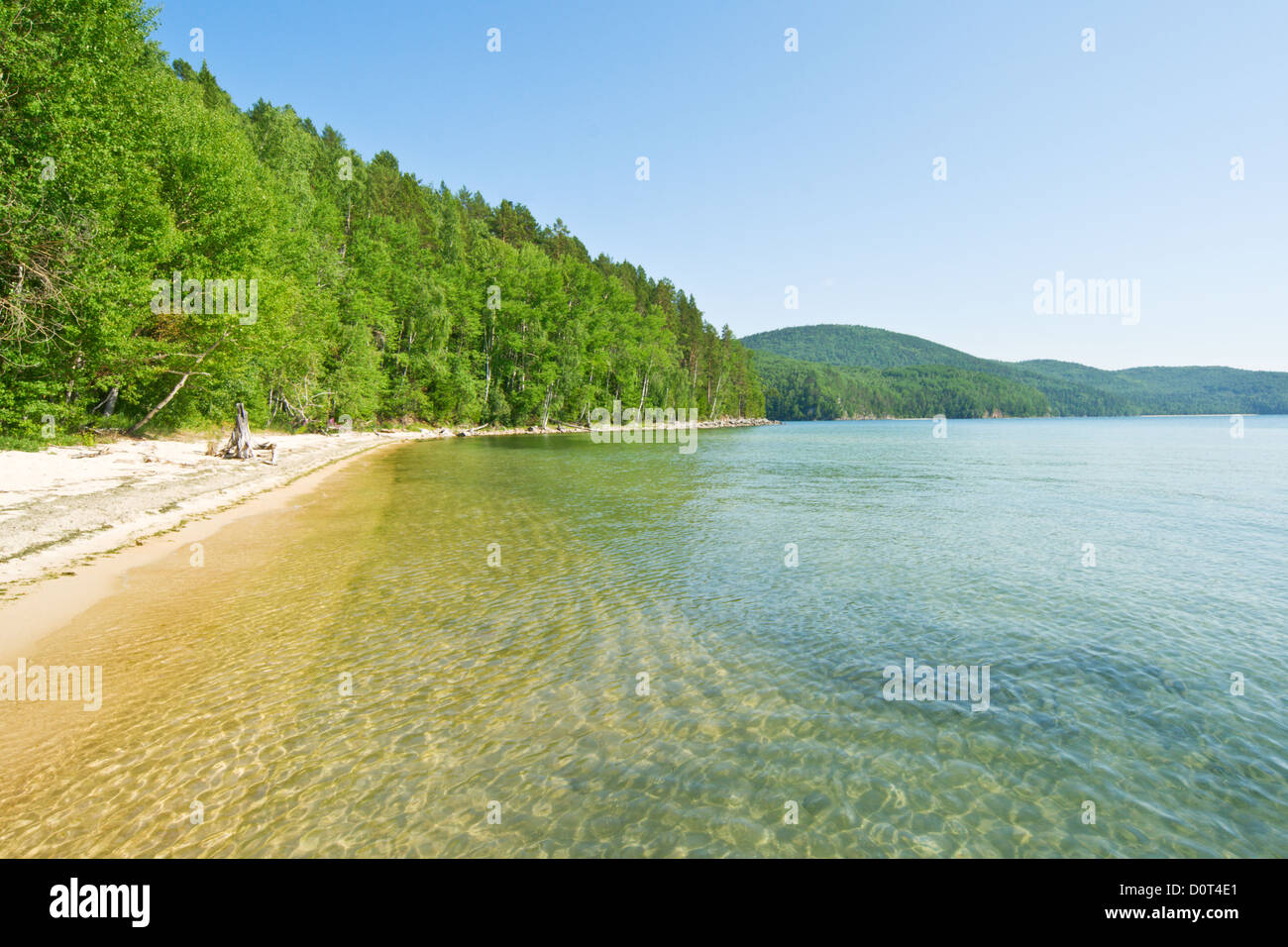 Azure bay in Baikal Stock Photo - Alamy