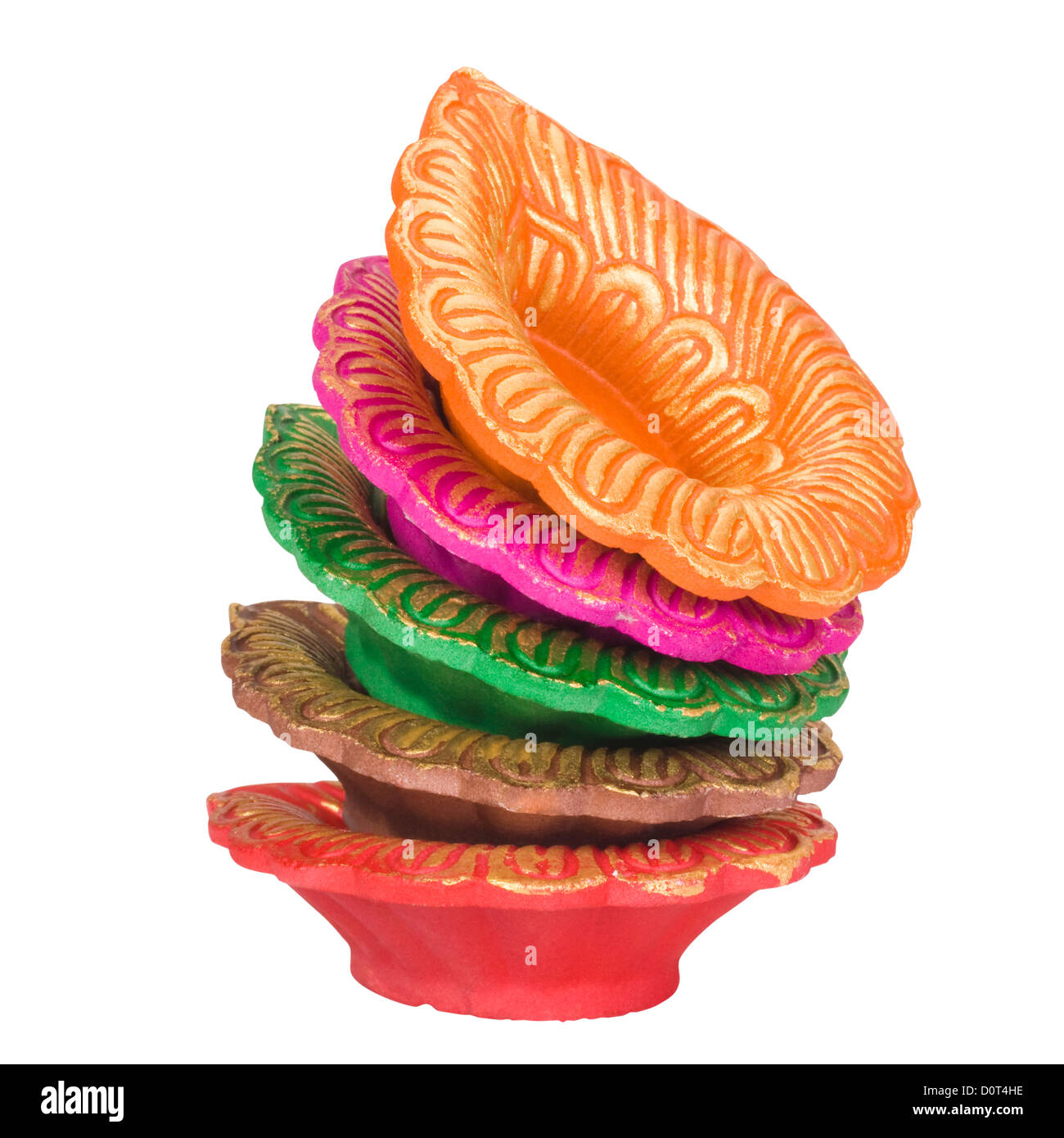 Traditional indian lamps Cut Out Stock Images & Pictures - Alamy