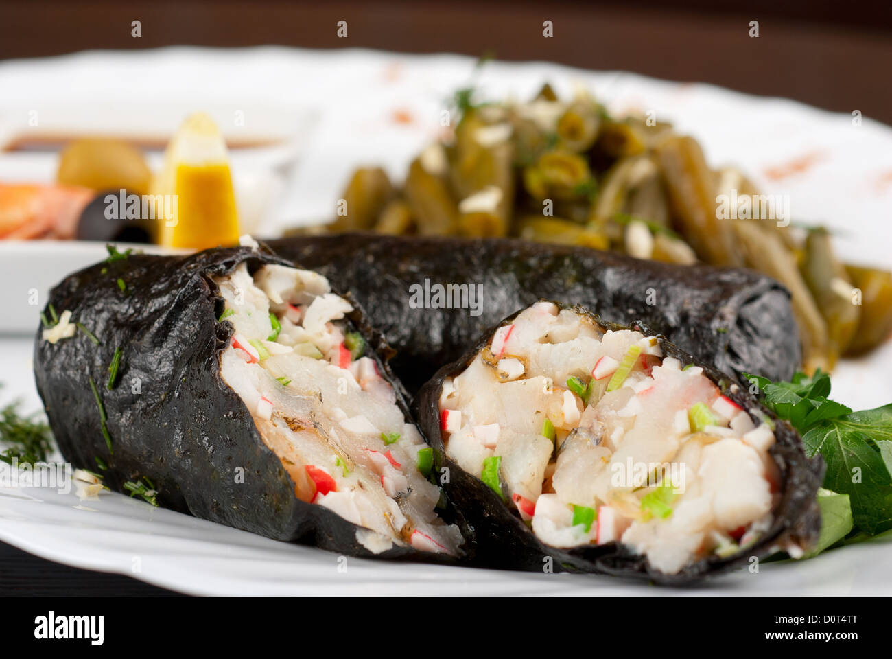 tasty fish dish Stock Photo - Alamy