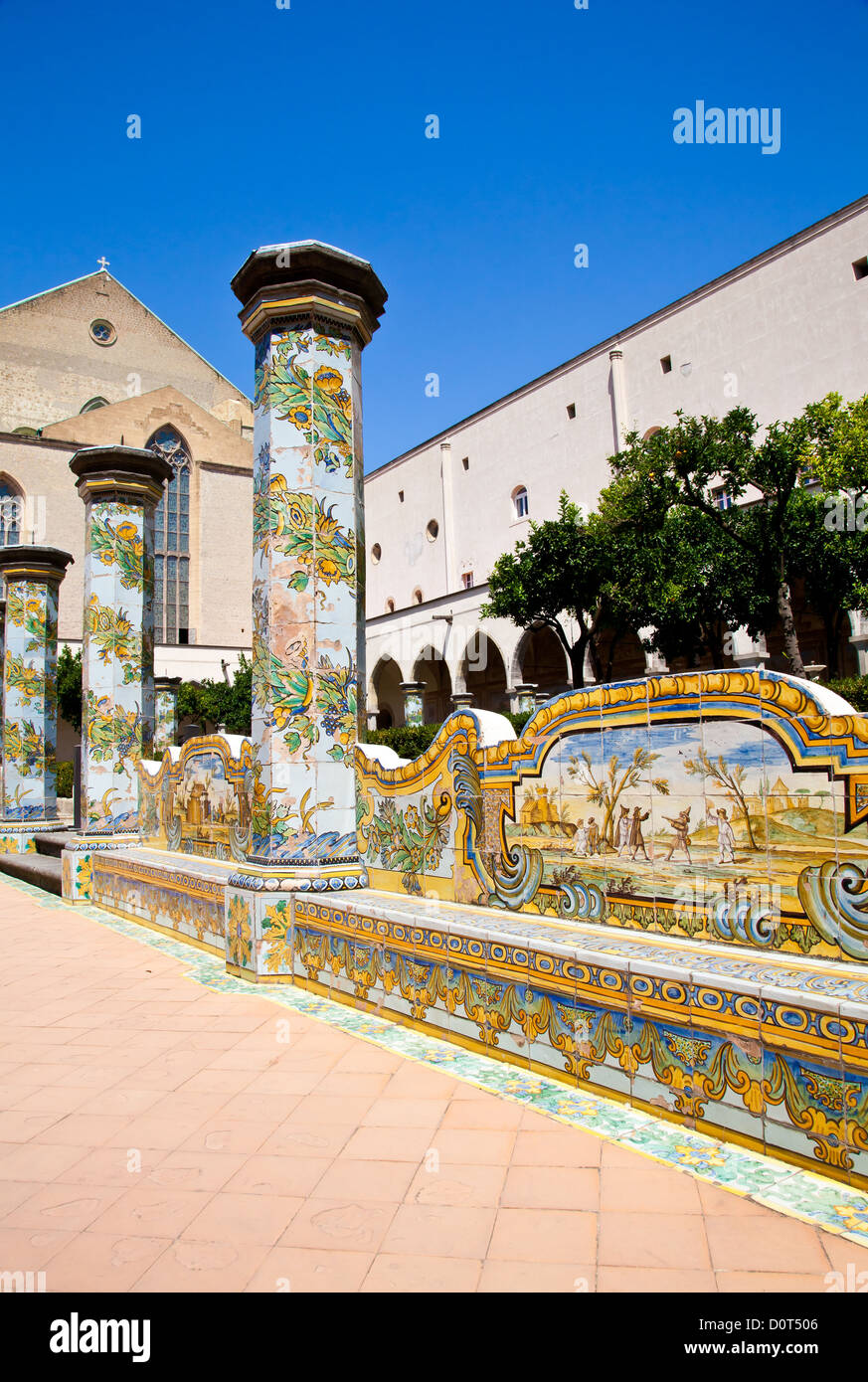 Santa Chiara Monastery - Naples Stock Photo - Alamy