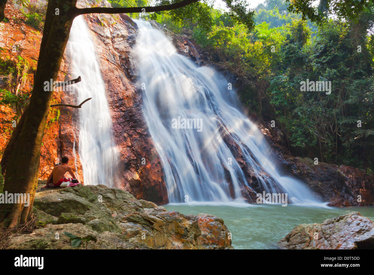 beautiful cascade waterfall Stock Photo - Alamy
