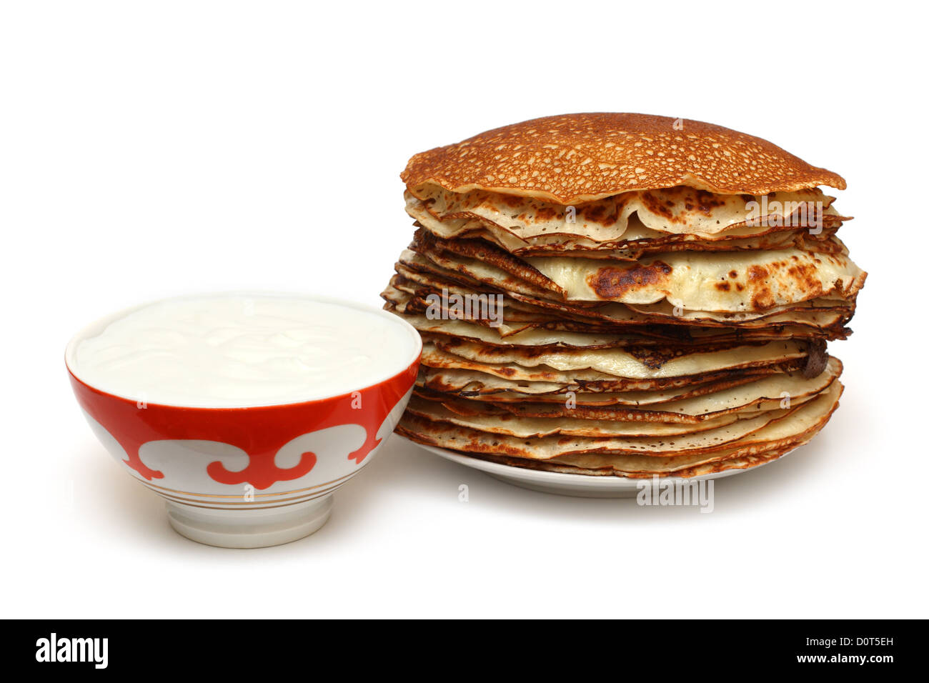 Preparing pancakes Cut Out Stock Images & Pictures - Alamy
