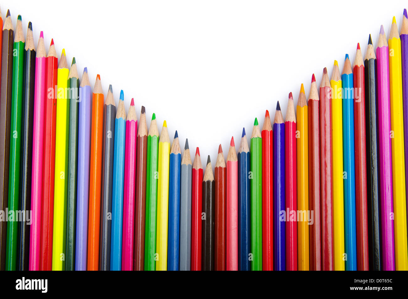 Colour pencils in creativity concept Stock Photo - Alamy