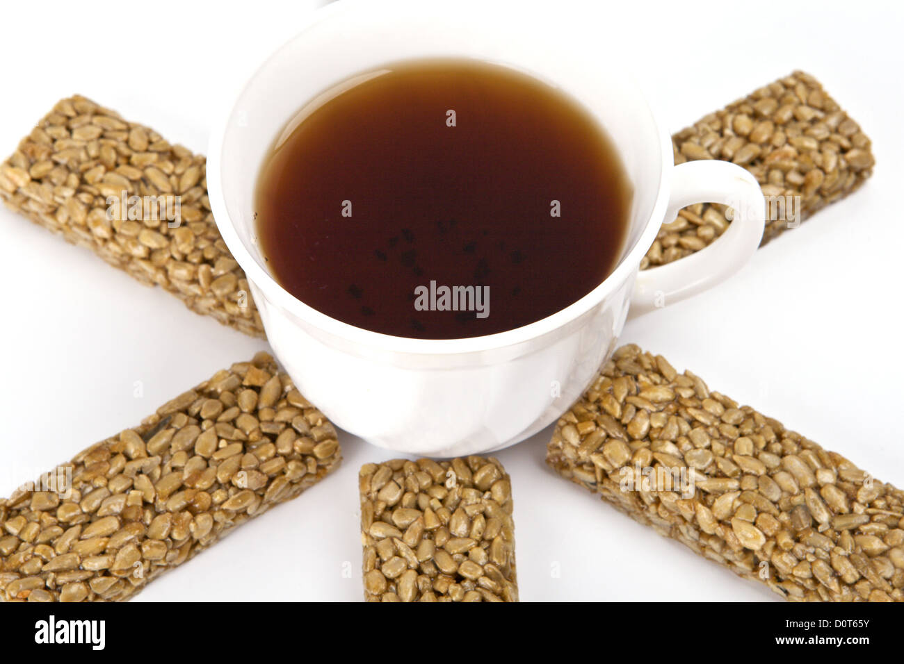 Cup of coffee and sunflower seeds Stock Photo - Alamy