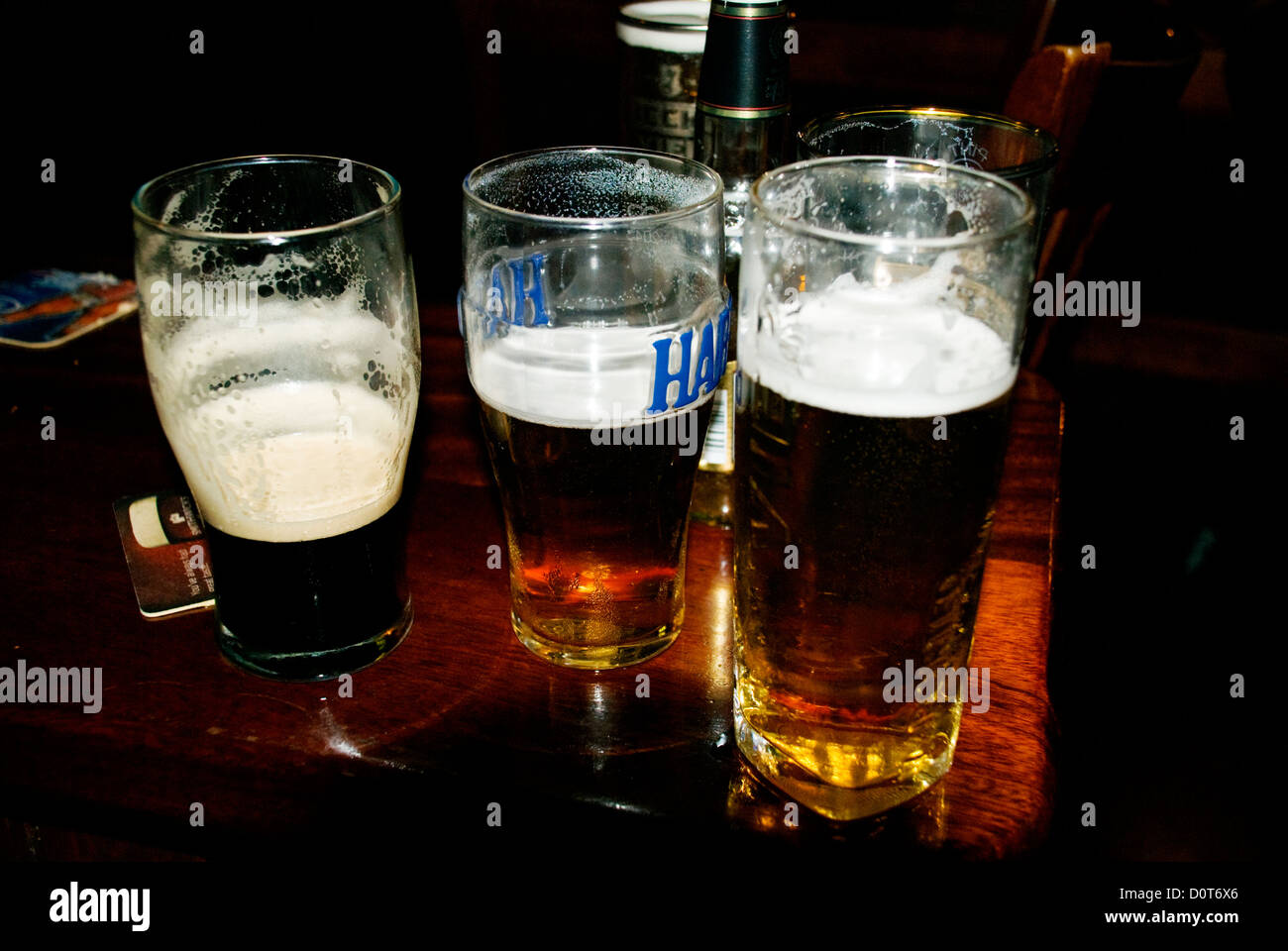 Empty guinness glass hi-res stock photography and images - Alamy