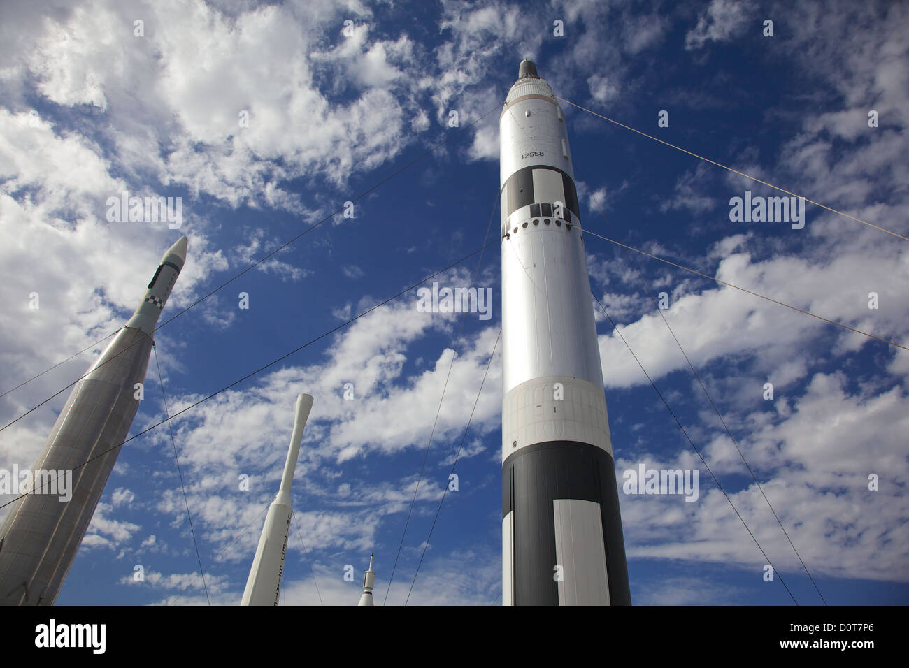 NASA Rocket Garden at the Kennedy Space Center in Florida Stock Photo ...